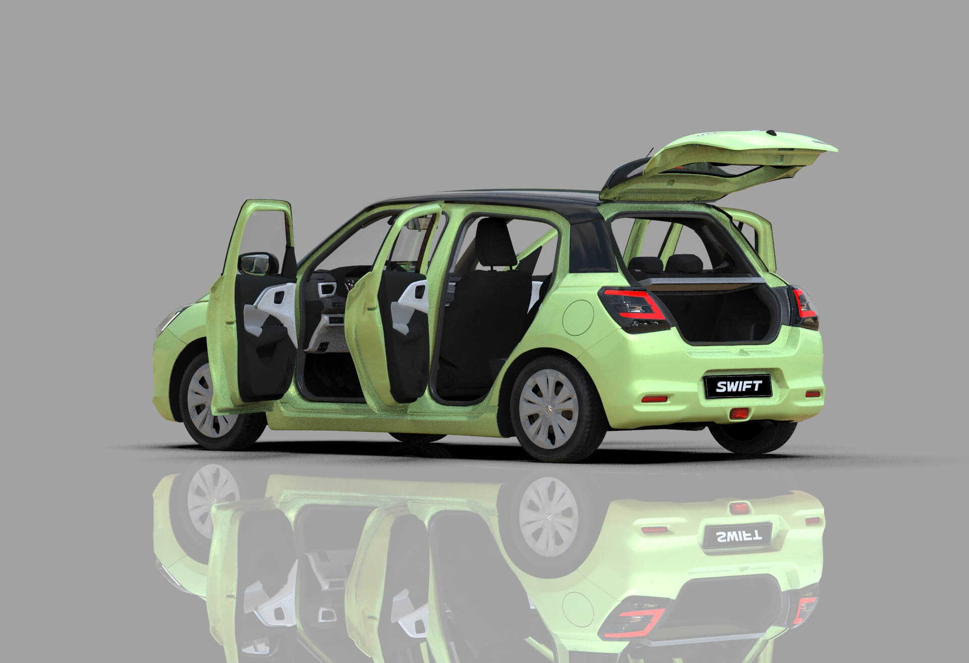 Suzuki Swift 2024 HQ Interior - 3D Model by davidson