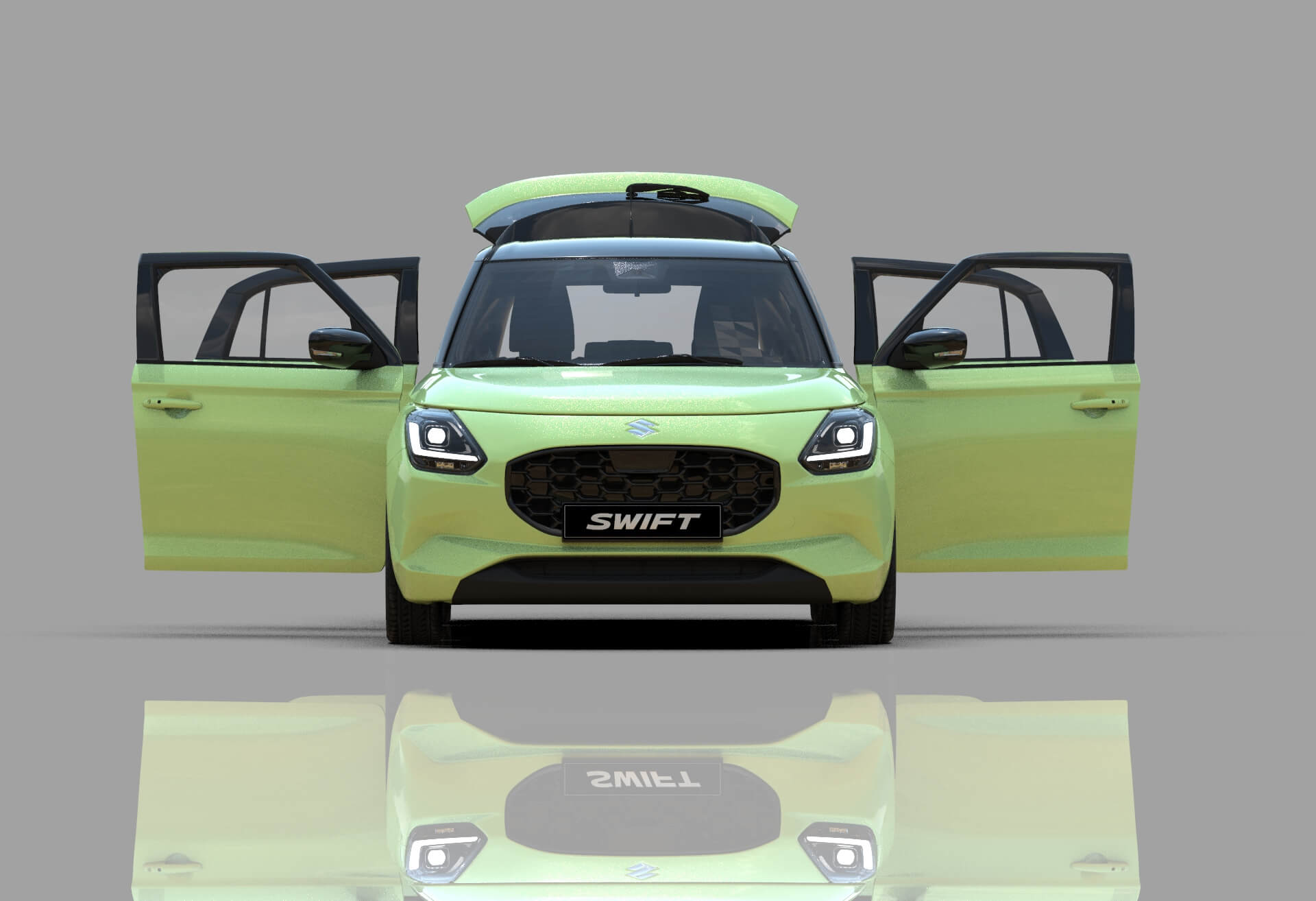 Suzuki Swift 2024 HQ Interior - 3D Model by davidson