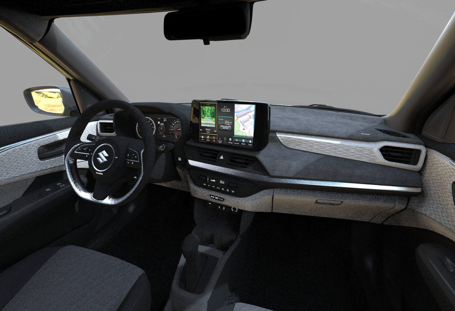 Suzuki Swift 2024 HQ Interior - 3D Model by davidson