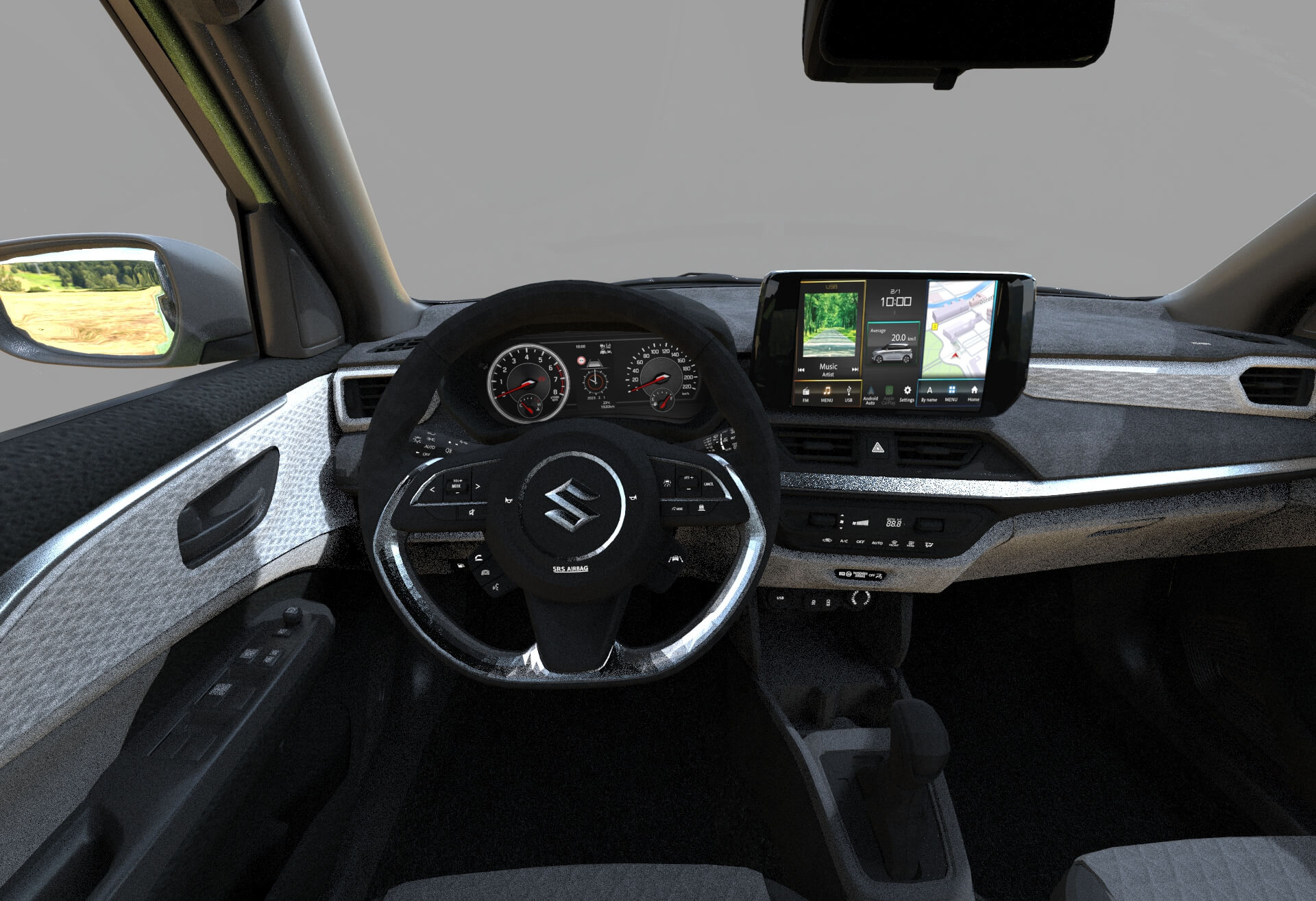 Suzuki Swift 2024 HQ Interior - 3D Model by davidson