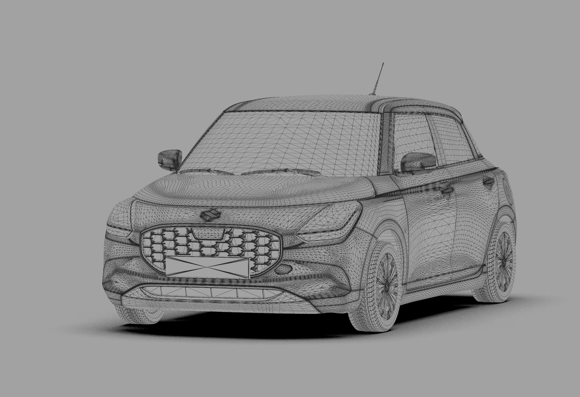 Suzuki Swift 2024 HQ Interior - 3D Model by davidson