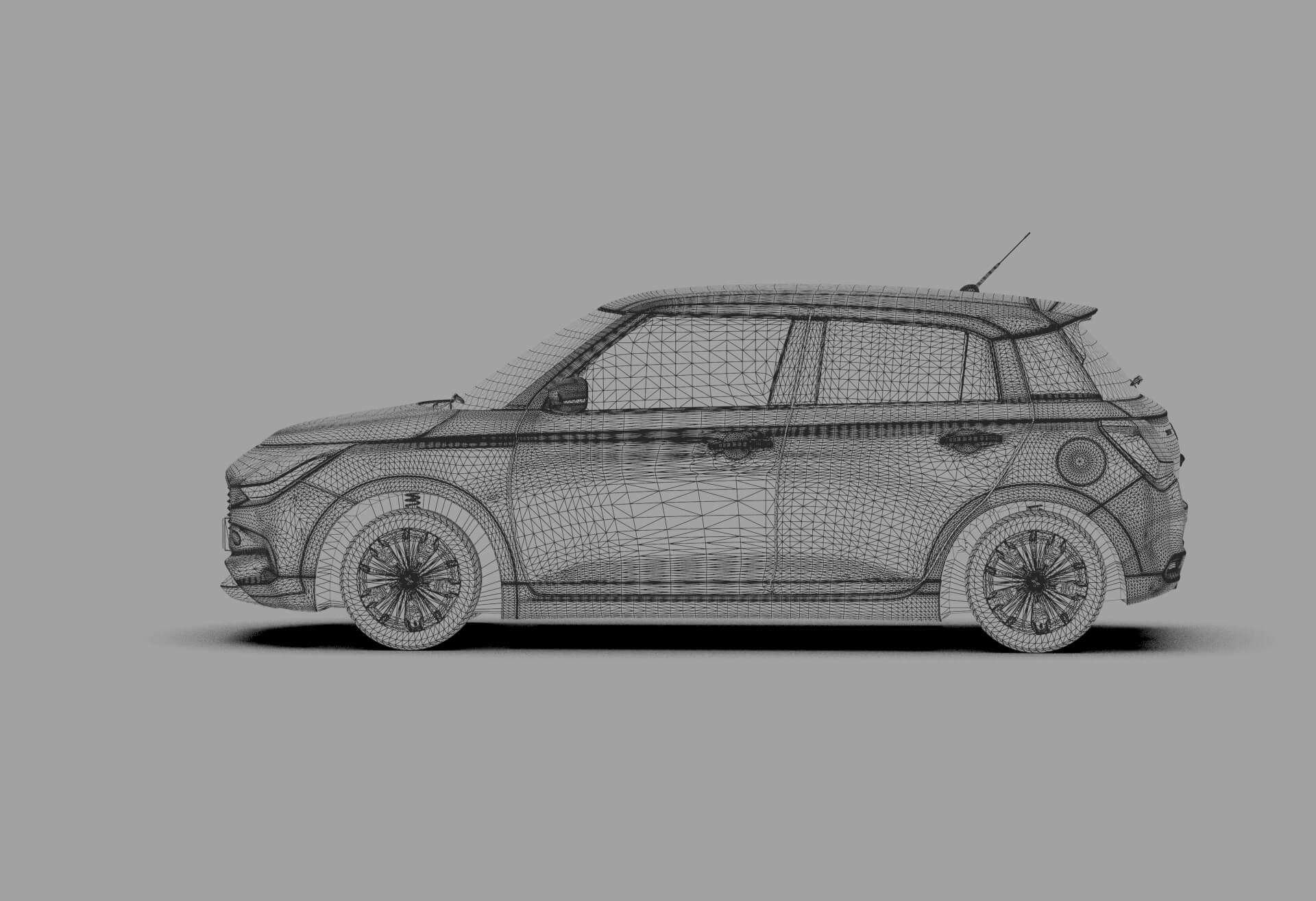Suzuki Swift 2024 HQ Interior - 3D Model by davidson