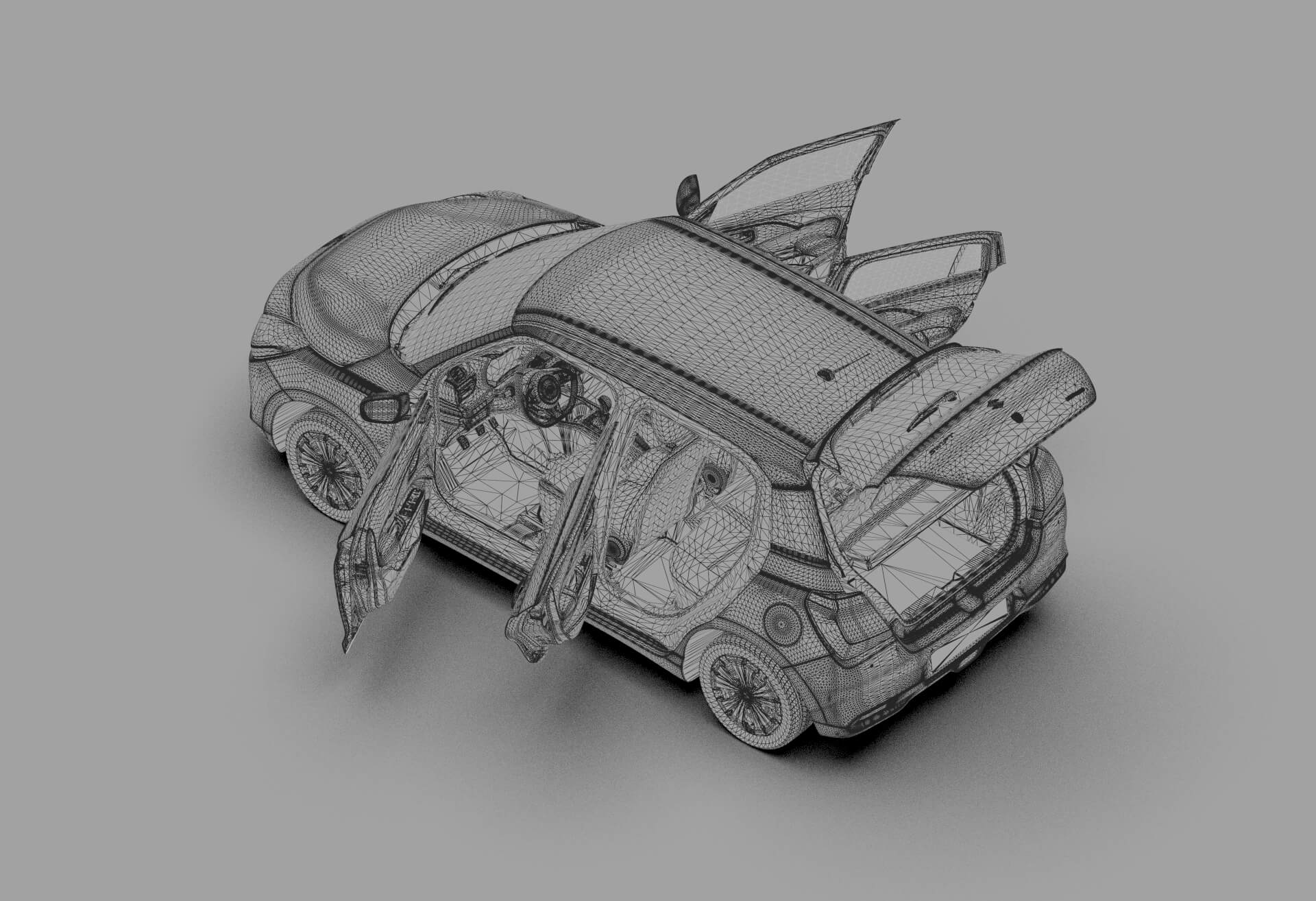 Suzuki Swift 2024 HQ Interior - 3D Model by davidson