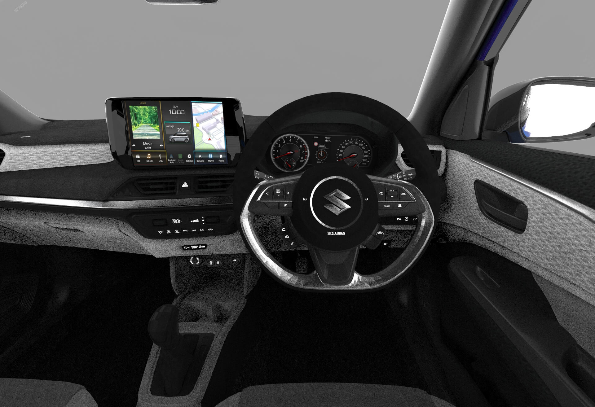 Suzuki Swift JP-Spec 2024 HQ Interior 3D Model by davidson