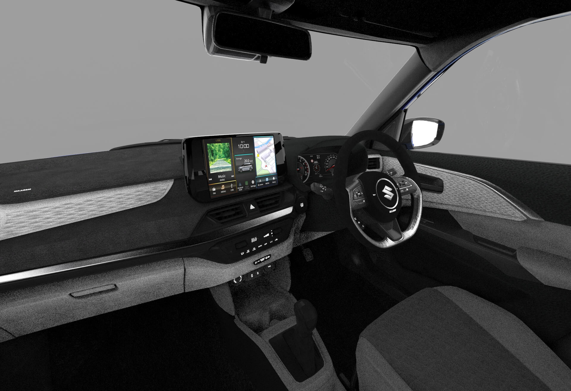 Suzuki Swift JP-Spec 2024 HQ Interior 3D Model by davidson