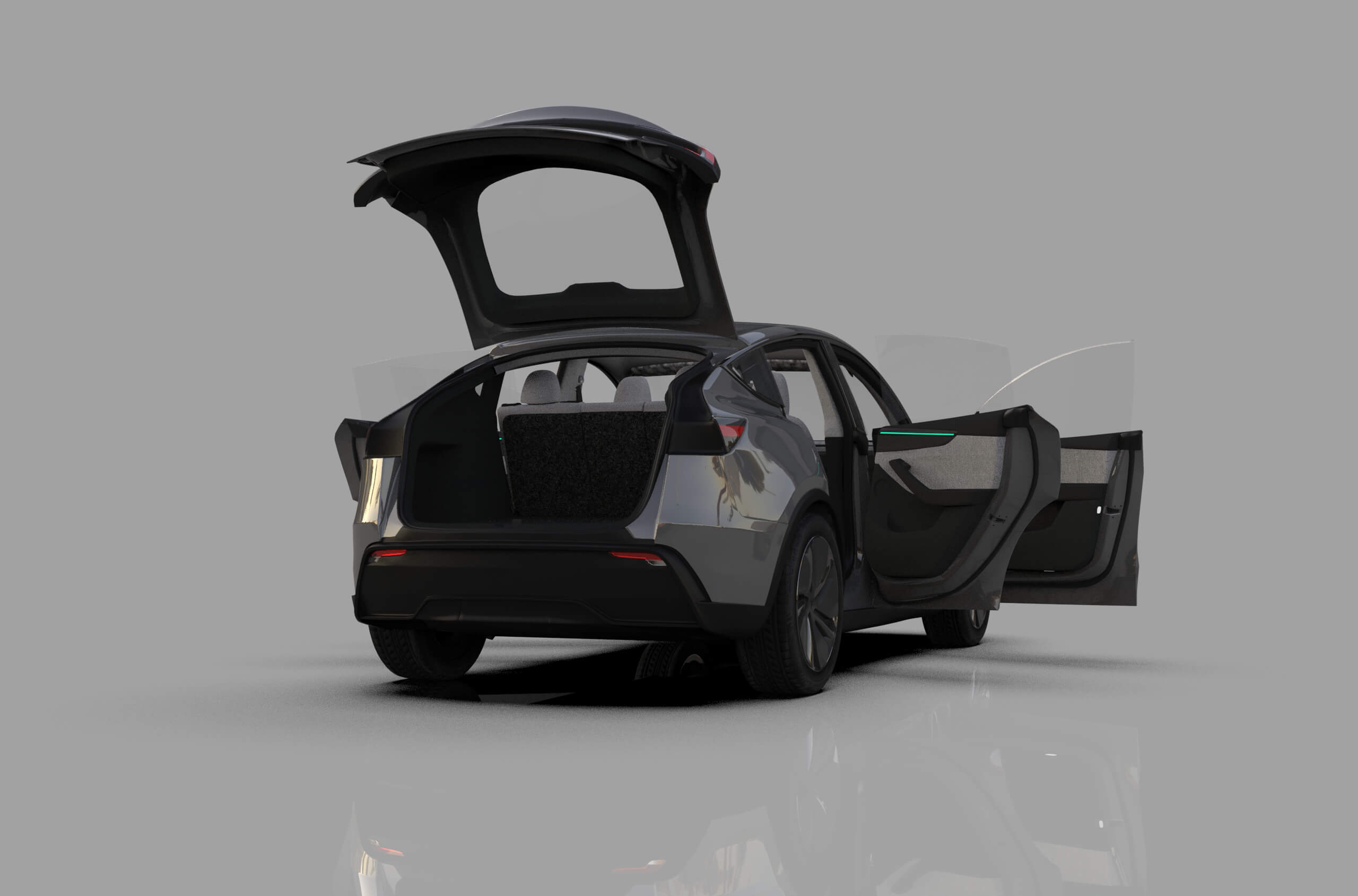 Tesla Model Y 2025 HQ Interior by davidson