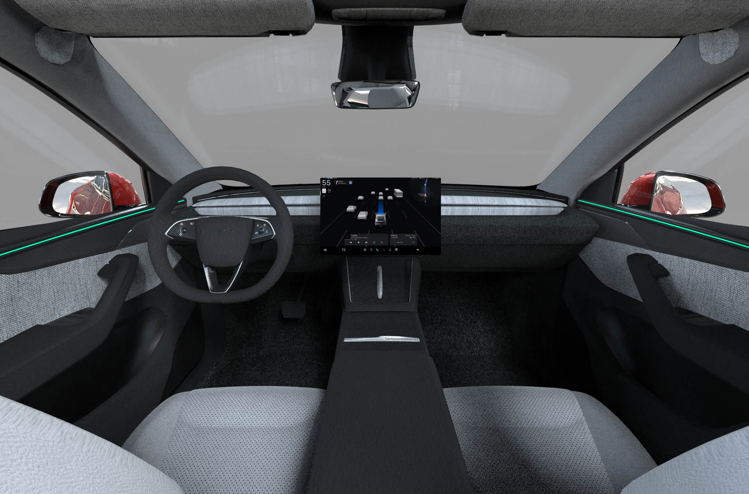 Tesla Model Y 2025 HQ Interior by davidson