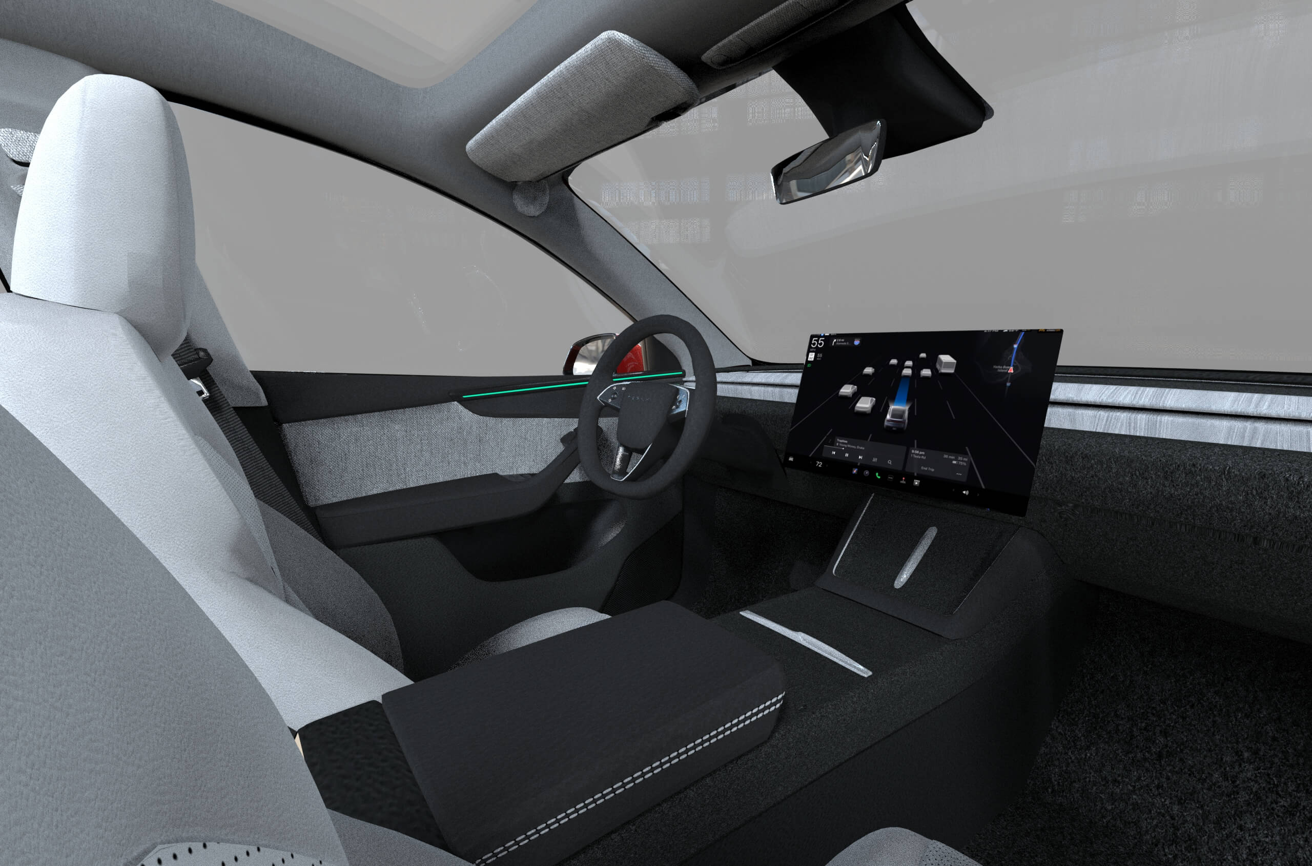 Tesla Model Y 2025 HQ Interior by davidson