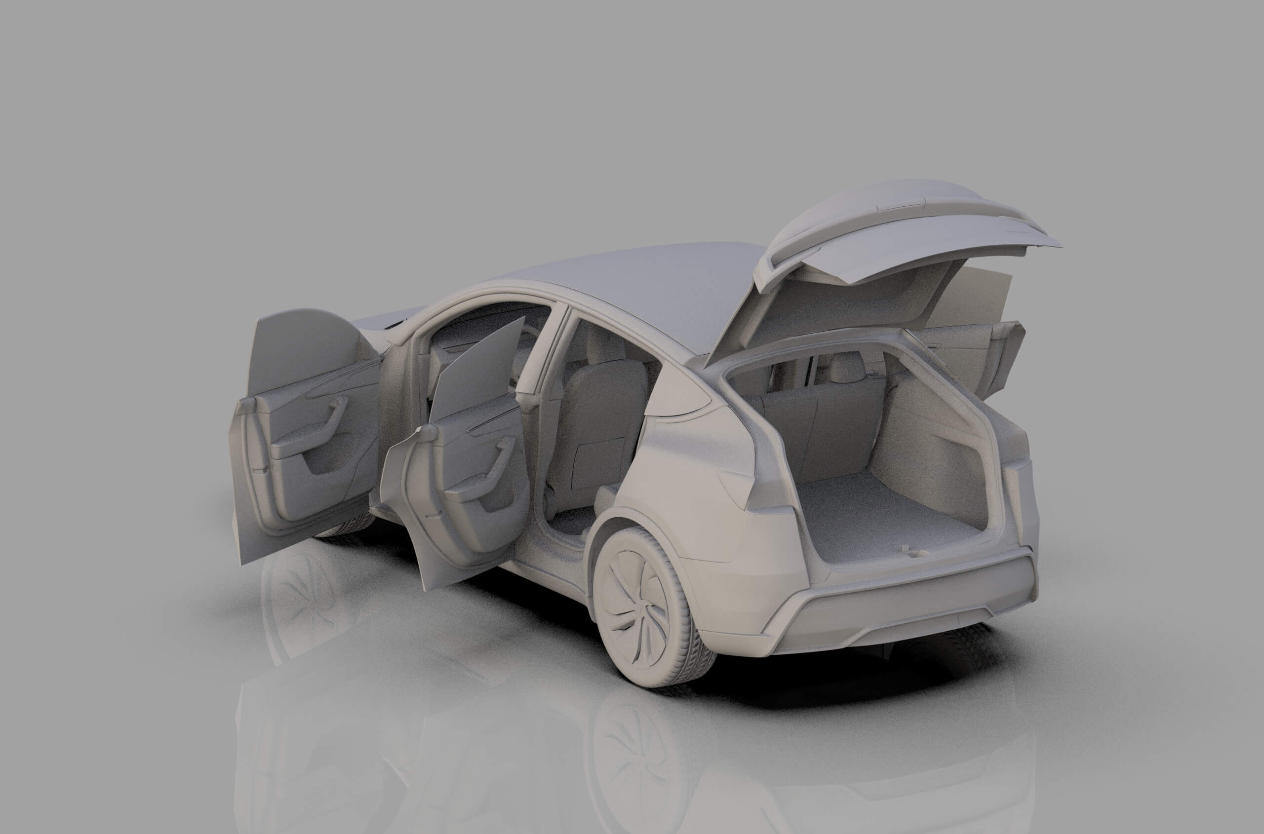 Tesla Model Y 2025 HQ Interior by davidson