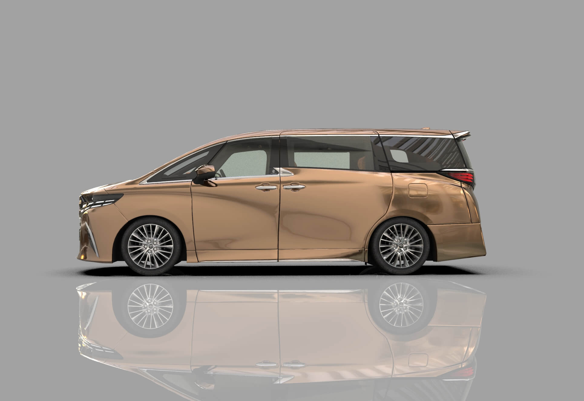 Toyota Alphard Vellfire 2023 HQ Interior - 3D Model by davidson