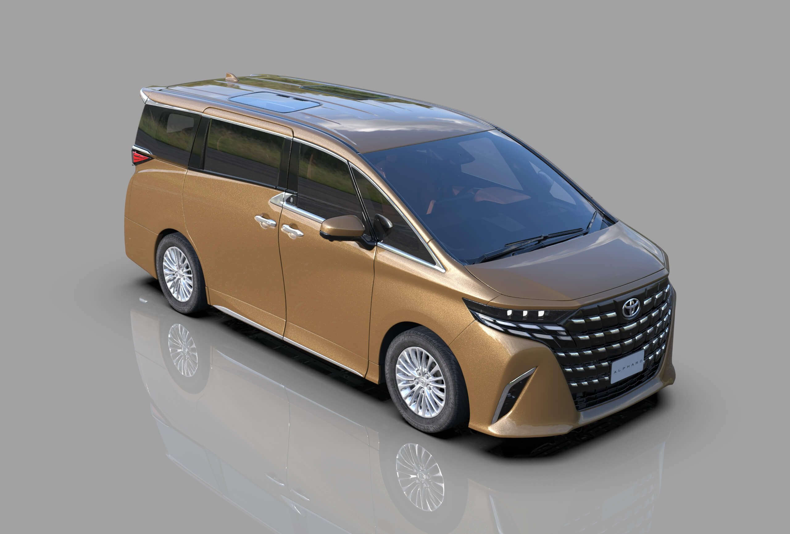 Toyota Alphard Vellfire 2023 HQ Interior - 3D Model by davidson