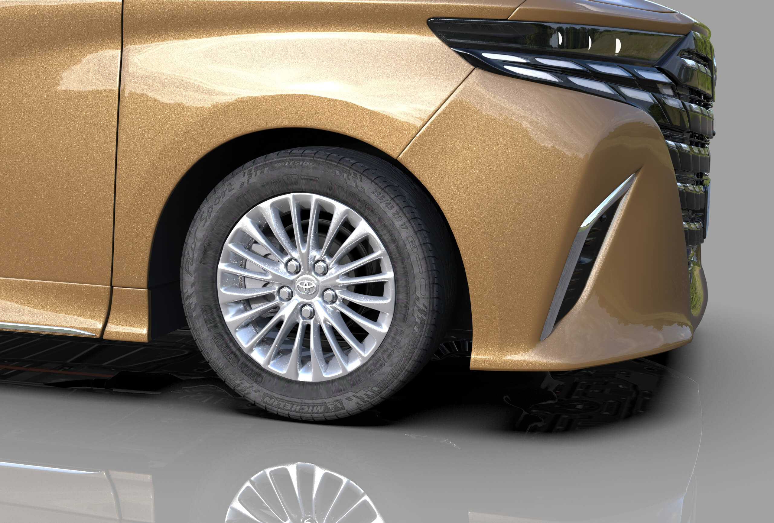 Toyota Alphard Vellfire 2023 HQ Interior - 3D Model by davidson