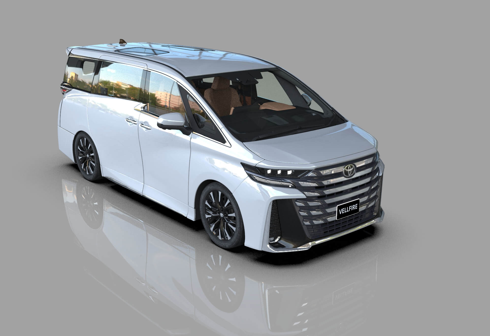 Toyota Alphard Vellfire 2023 HQ Interior - 3D Model by davidson