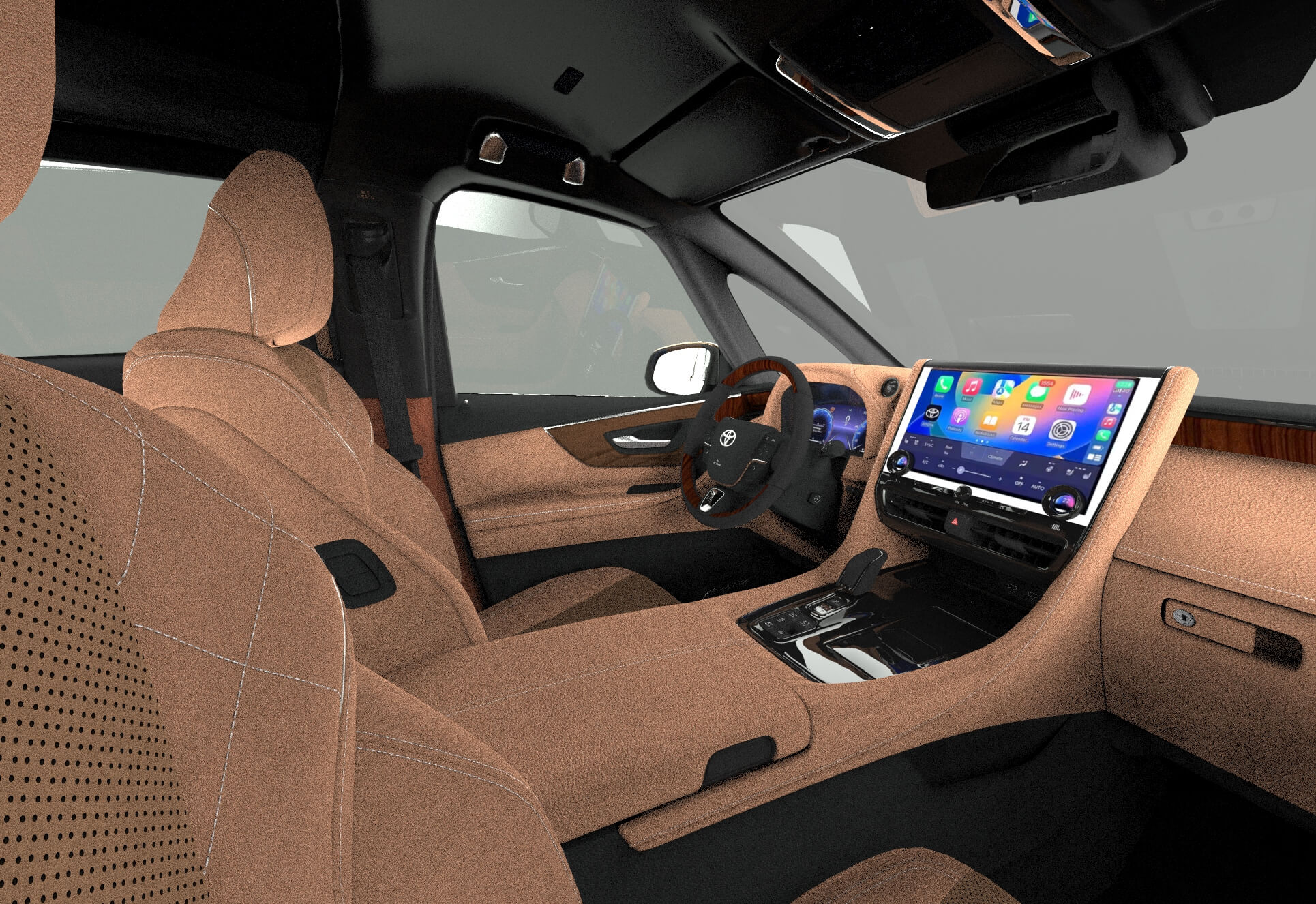Toyota Alphard Vellfire 2023 HQ Interior - 3D Model by davidson