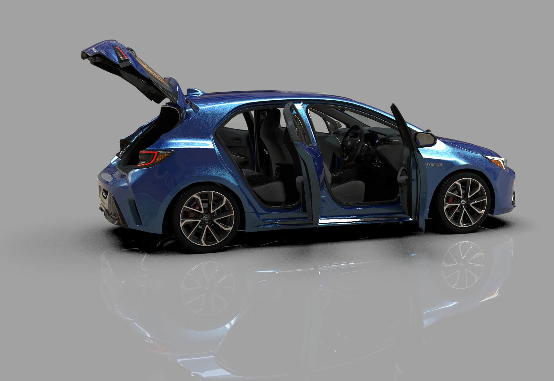 Toyota Corolla Hatchback 2020 and GR Corolla - 3D Model by davidson