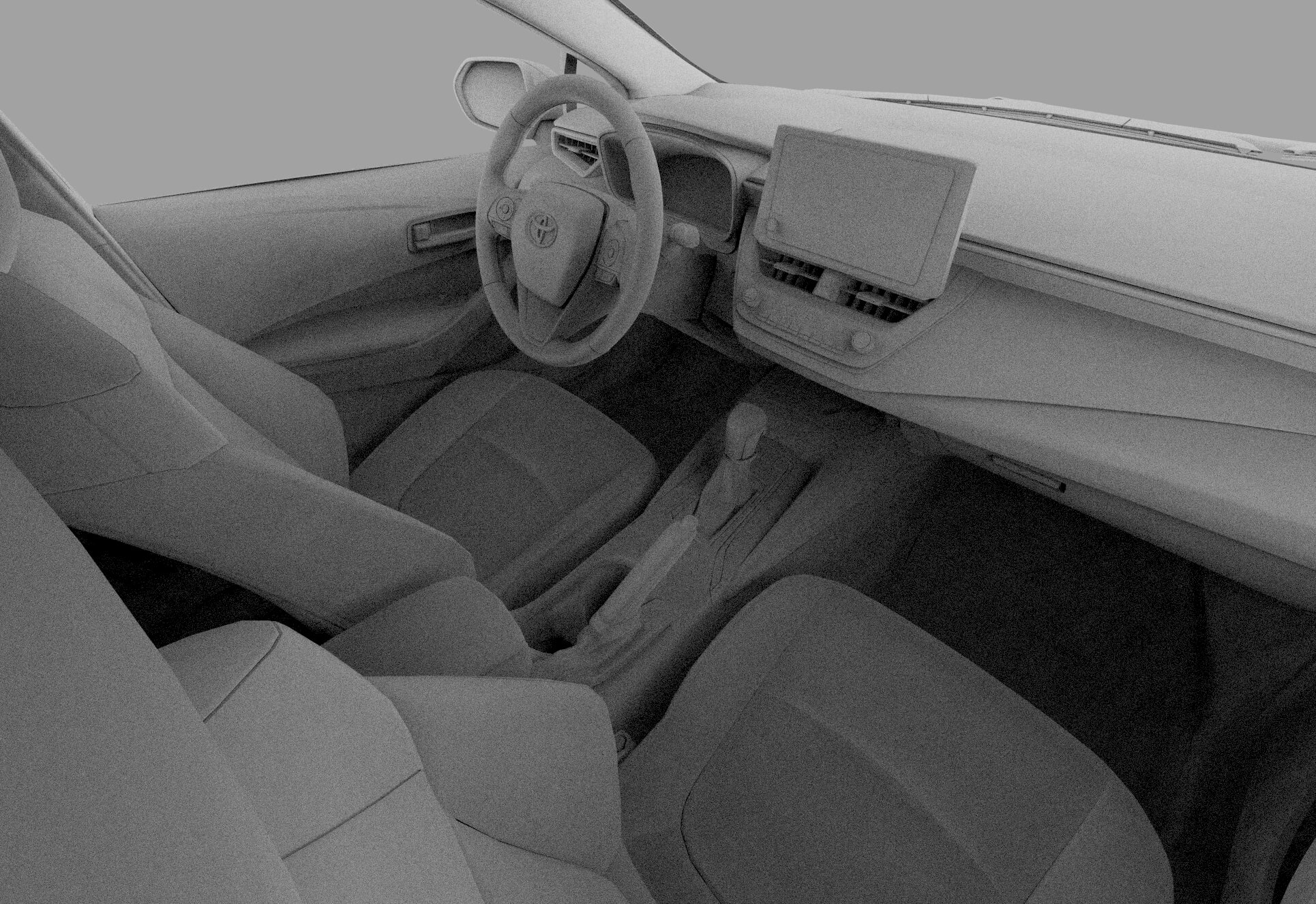 Toyota Auris Corolla Hatchback 2020 HQ Interior - 3D Model by davidson
