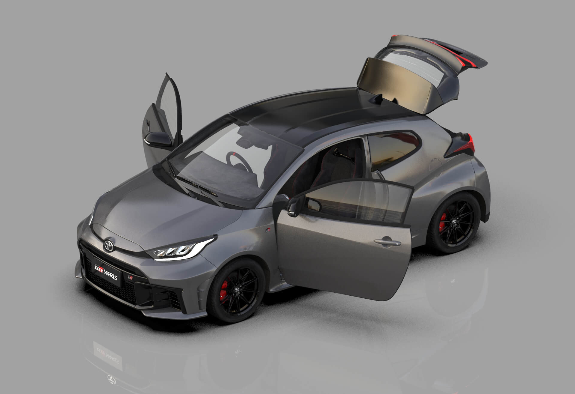 Toyota GR Yaris 2024 HQ Interior - 3D Model by davidson
