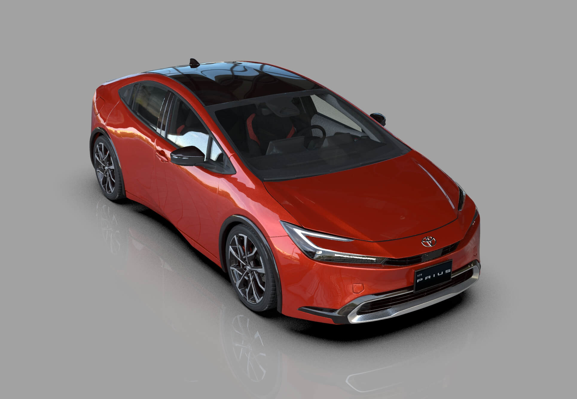 Toyota Prius 2023 Hqinterior - 3D Model by davidson