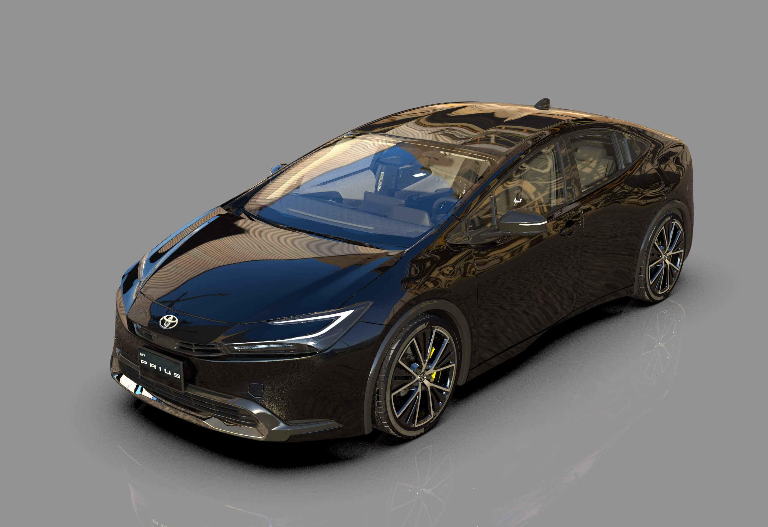 Toyota Prius 2023 Hqinterior - 3D Model by davidson