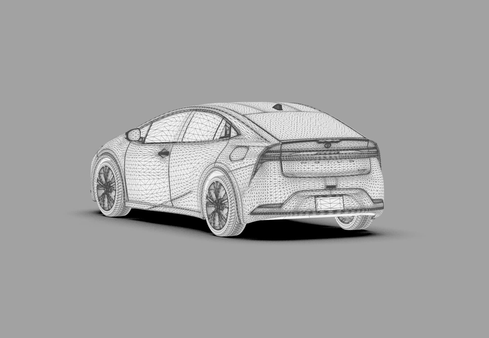 Toyota Prius 2023 Hqinterior - 3D Model by davidson