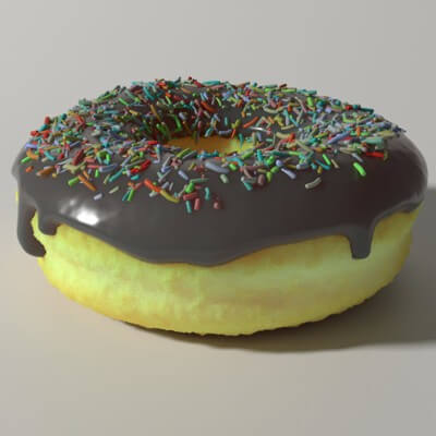 Doughnut - 3D Model by davisthegamelord