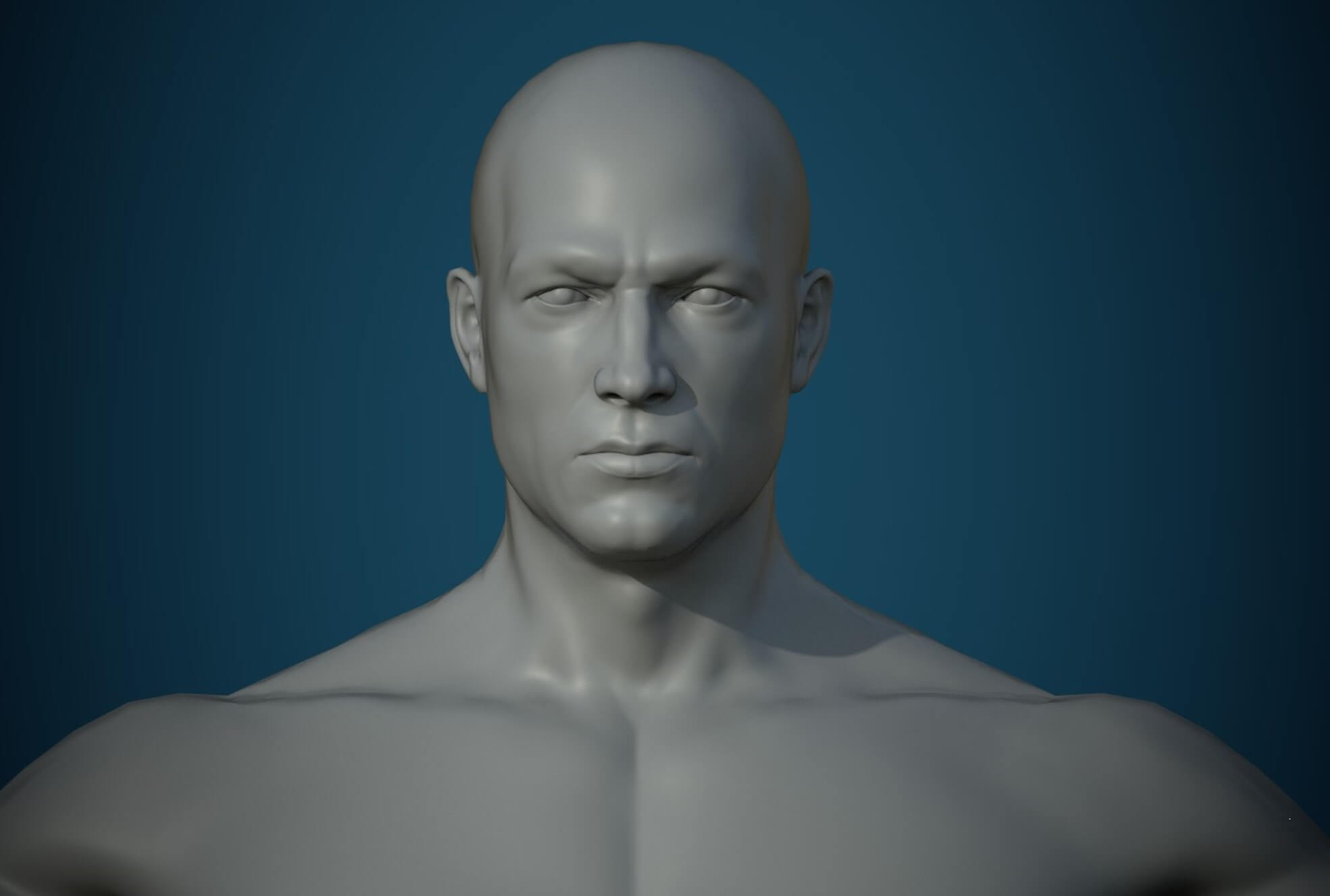 Base Mesh Male Body - Collection 1 3D Model by Davlet