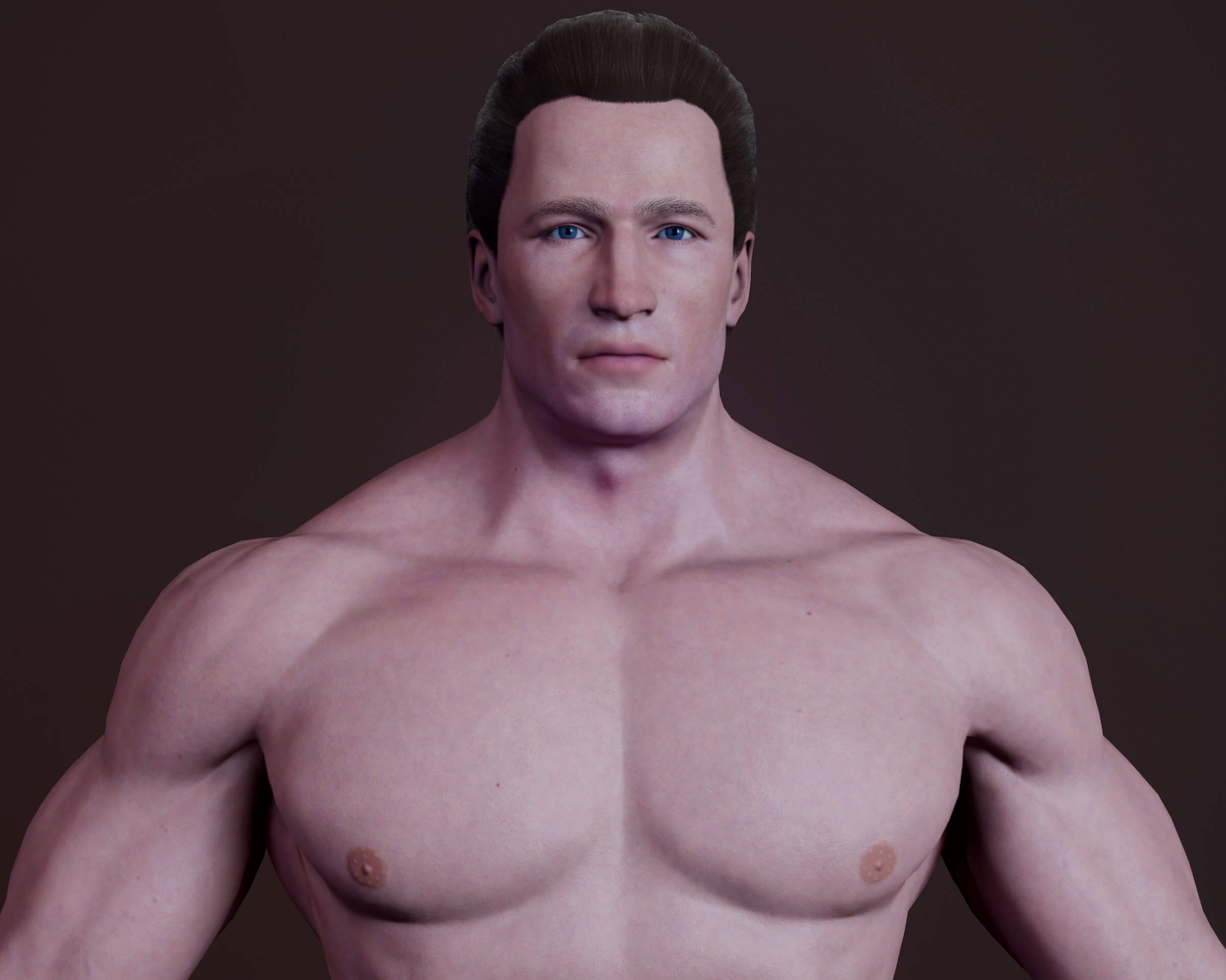 Bodybuilder 01 - 3D Model by Davlet
