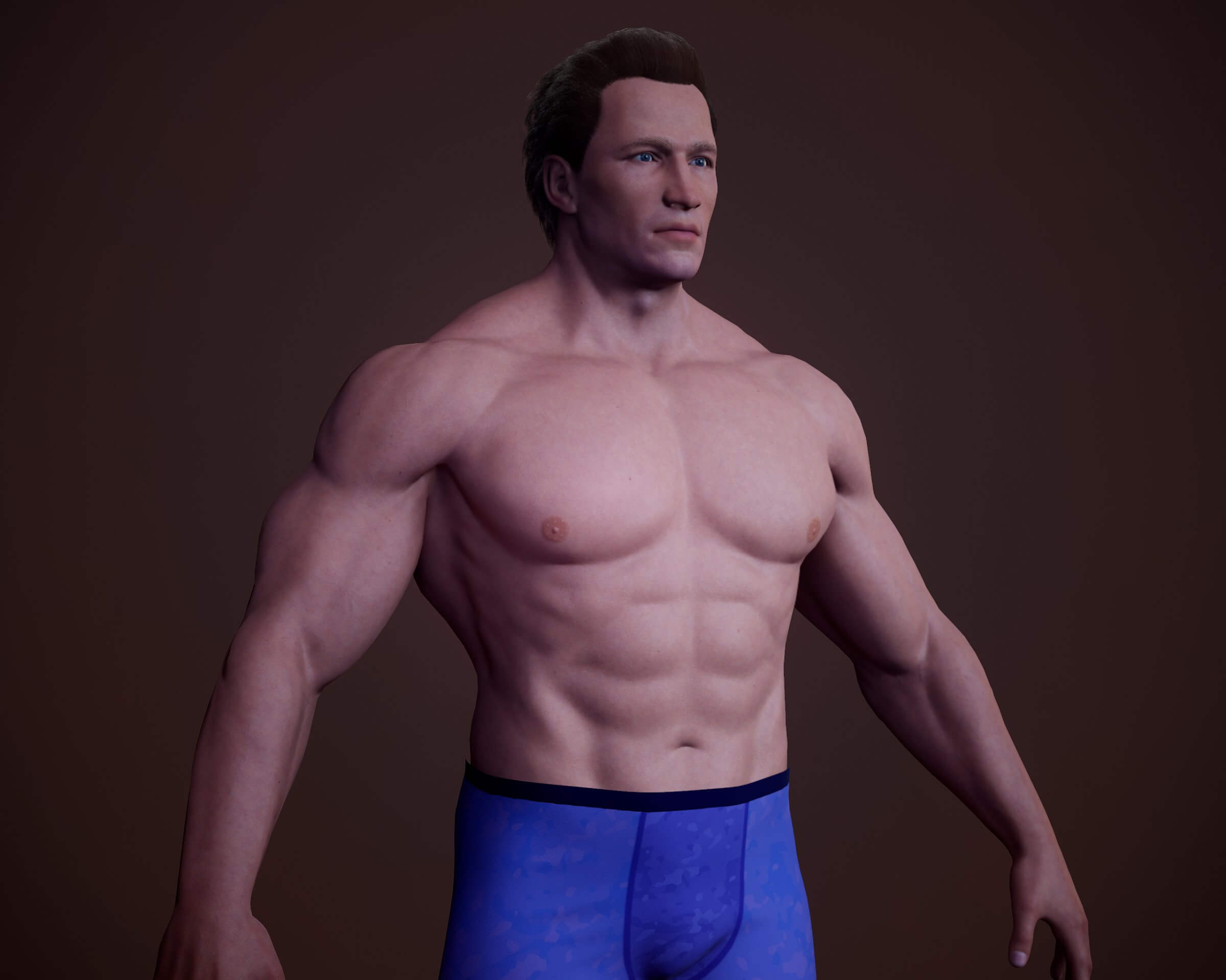 Bodybuilder 01 - 3D Model by Davlet