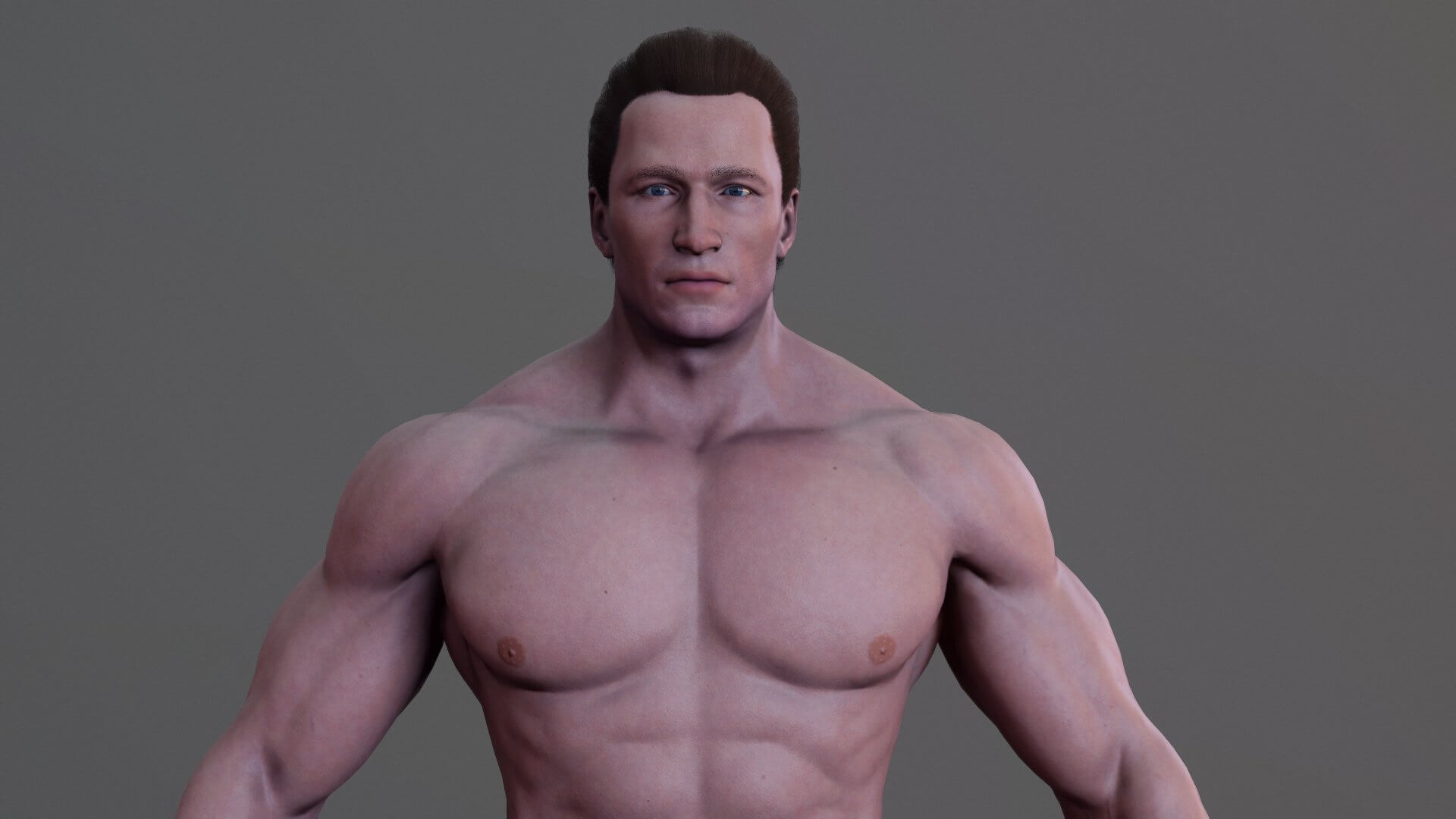 Bodybuilder 01 - 3D Model by Davlet