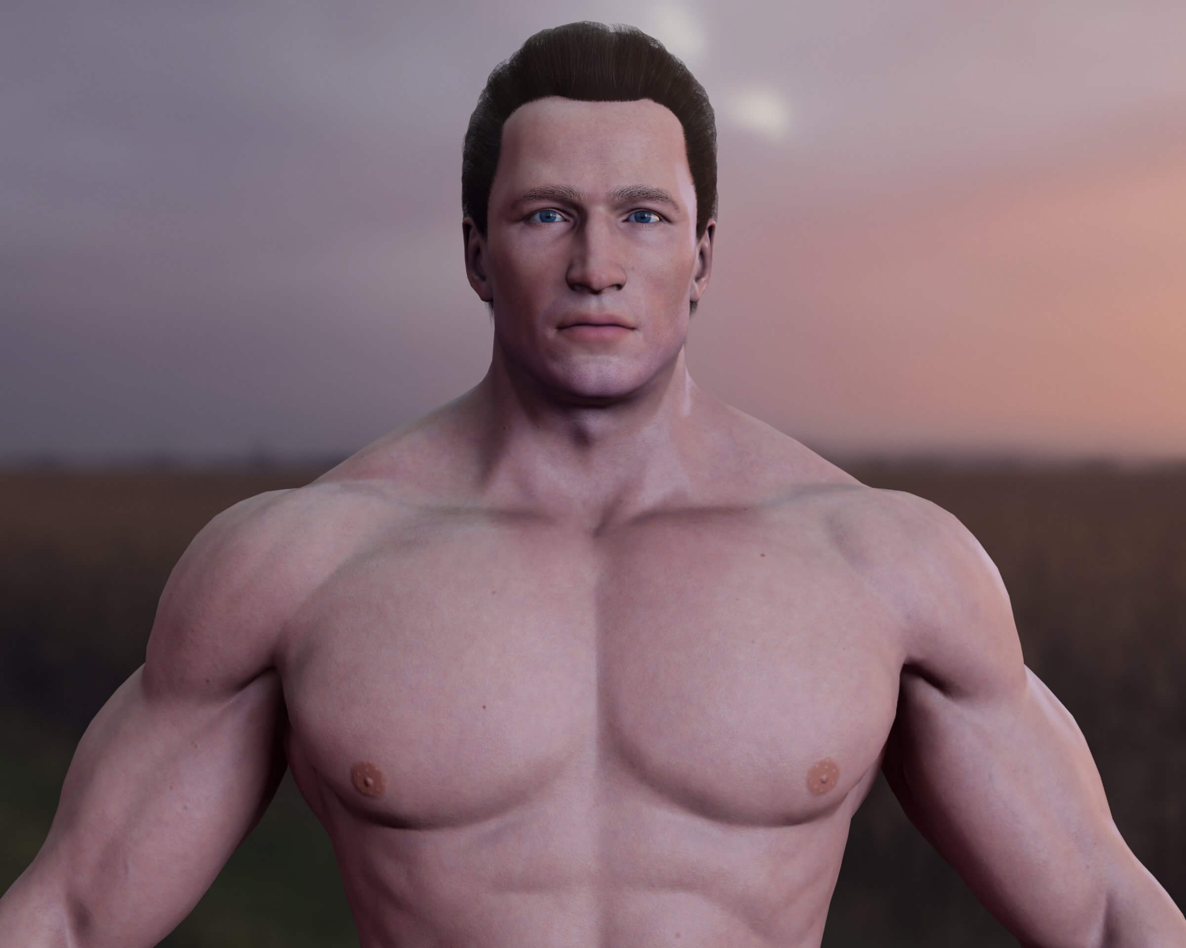 Bodybuilder 01 - 3D Model by Davlet