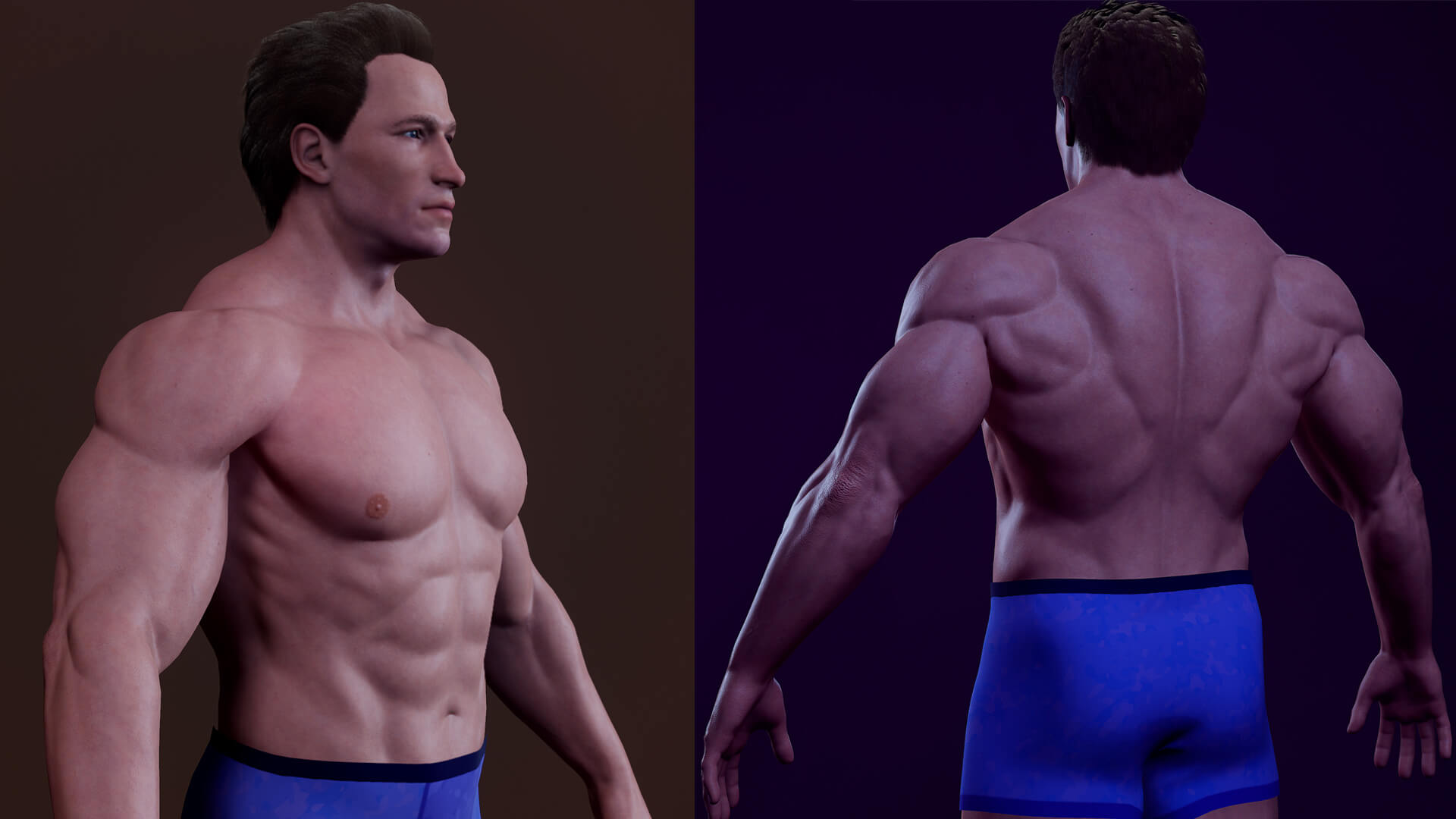 Bodybuilder V02 - 3D Model by Davlet