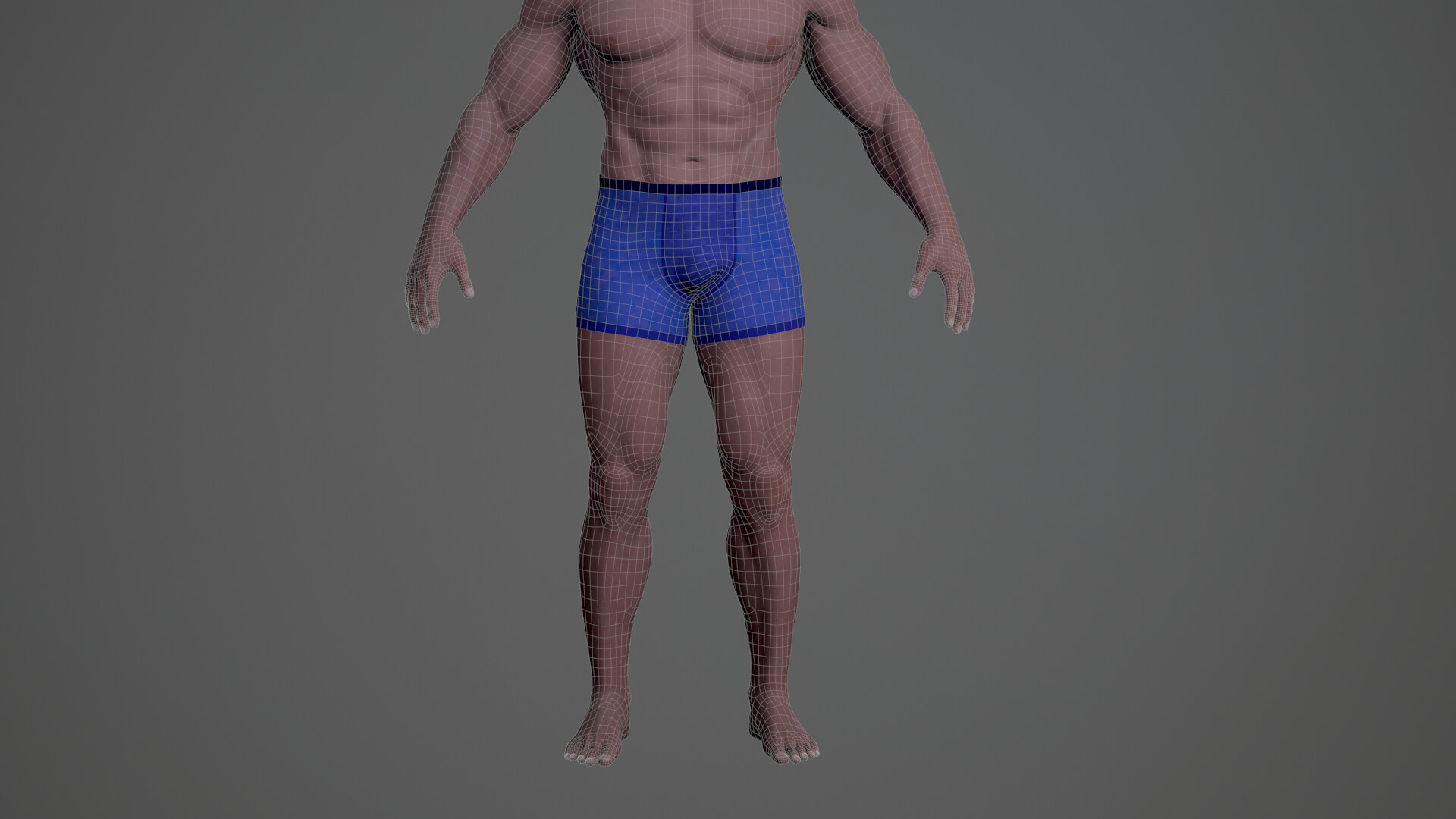 Bodybuilder V02 - 3D Model by Davlet