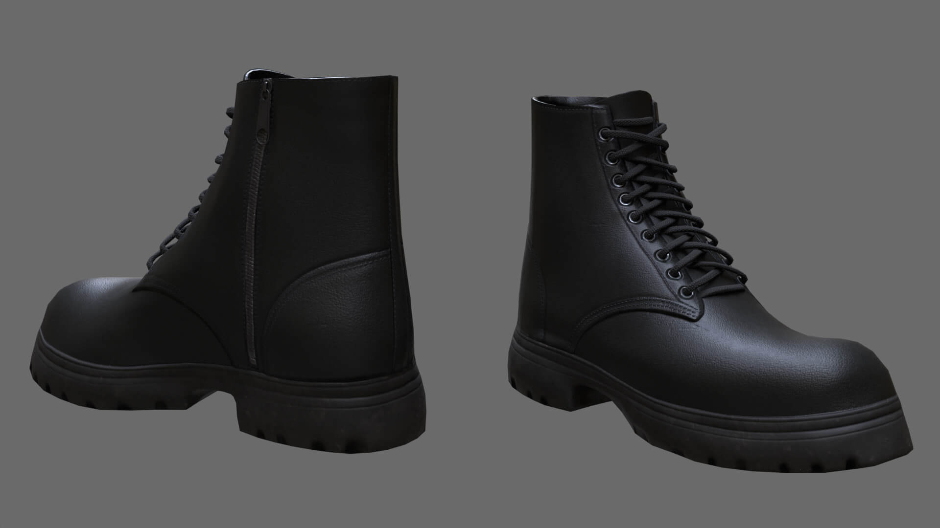 Boots 01 - Game Ready 3D Model by Davlet