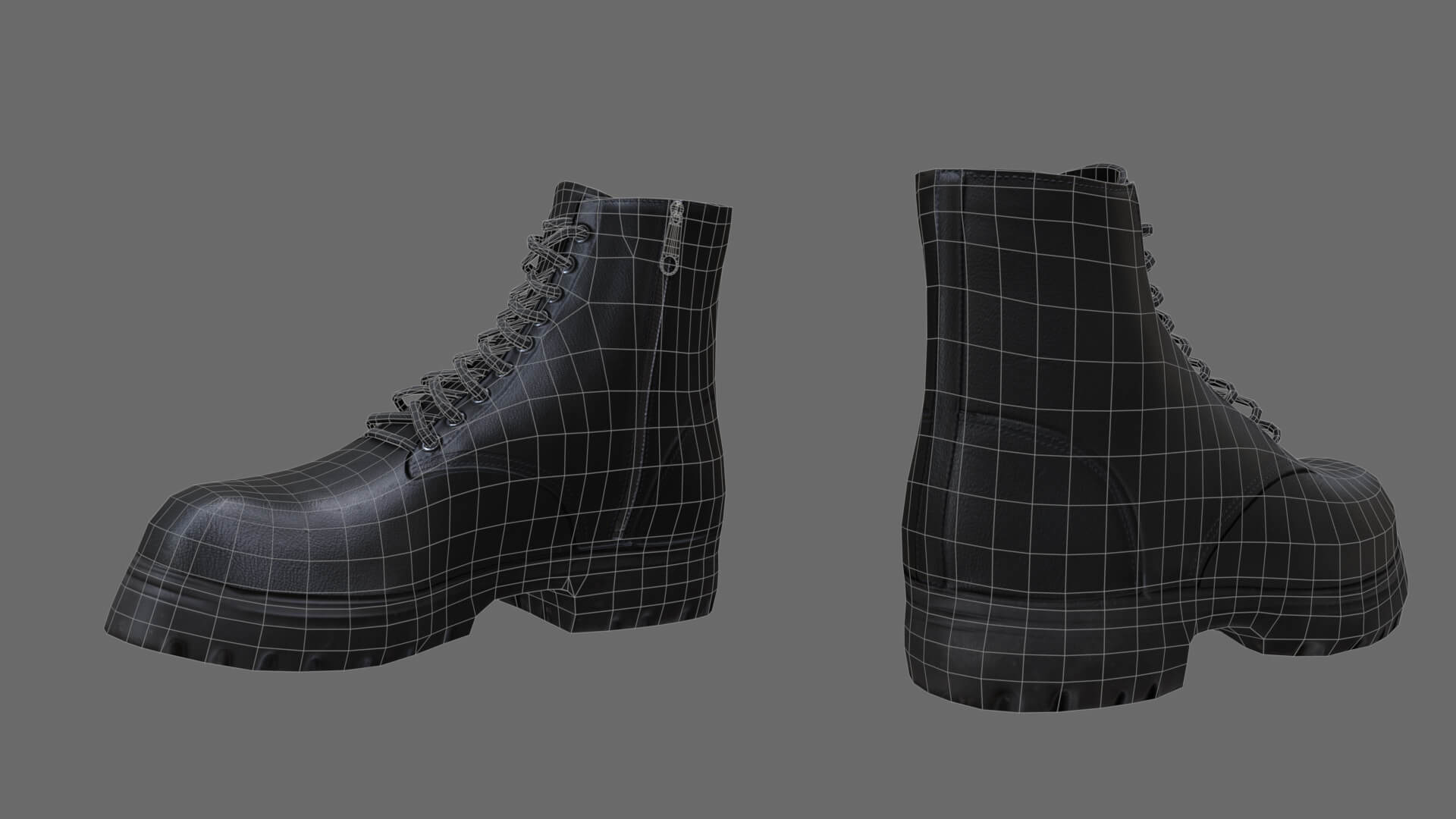 Boots 01 - Game Ready 3D Model by Davlet