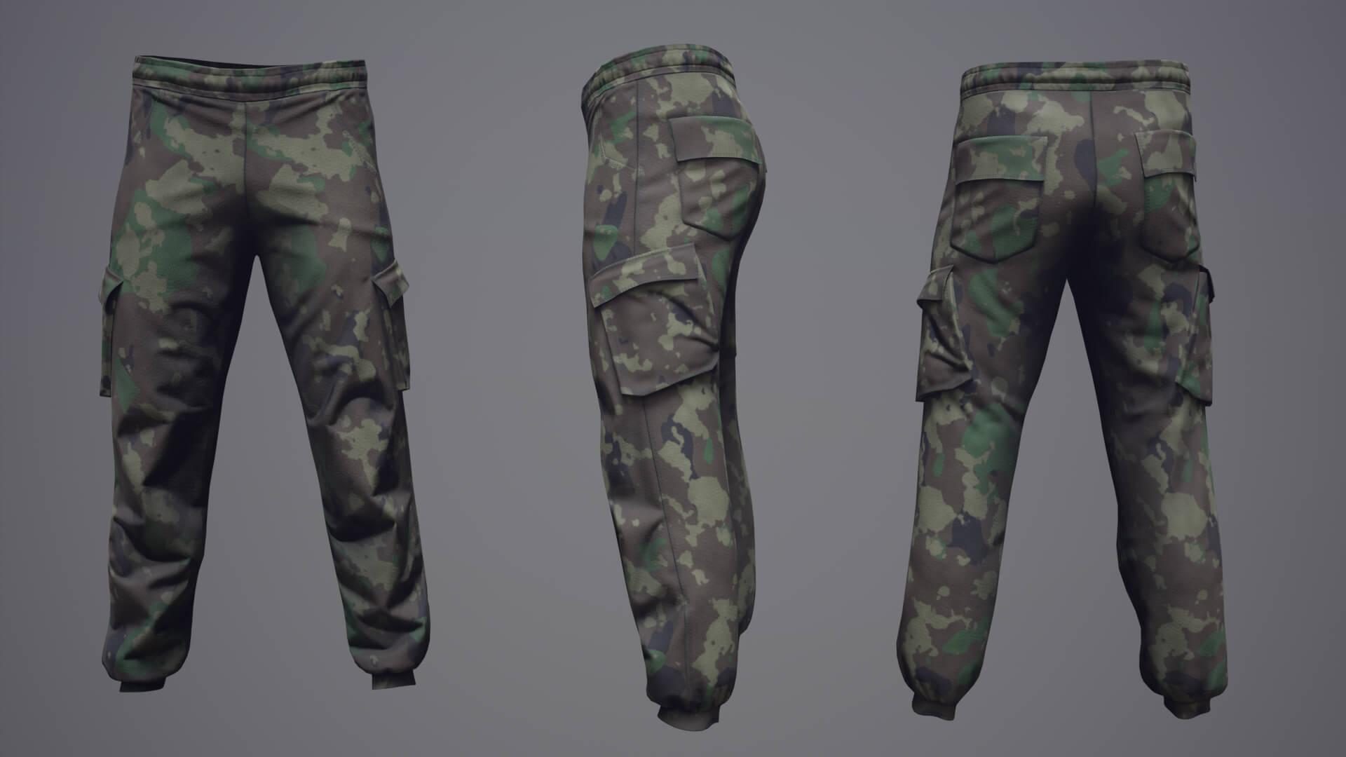 Cargo Pants 01 - Game Ready 3D Model by Davlet