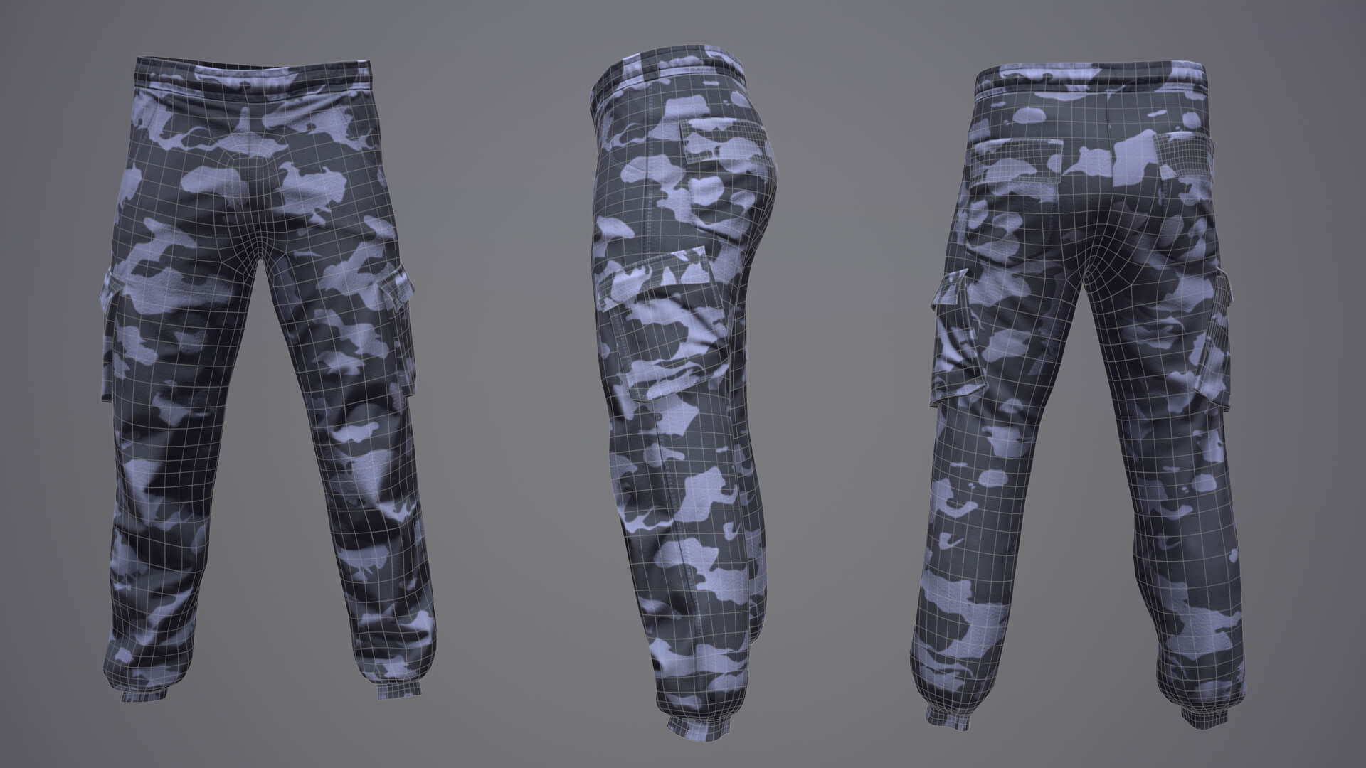 Cargo Pants 01 - Game Ready 3D Model by Davlet