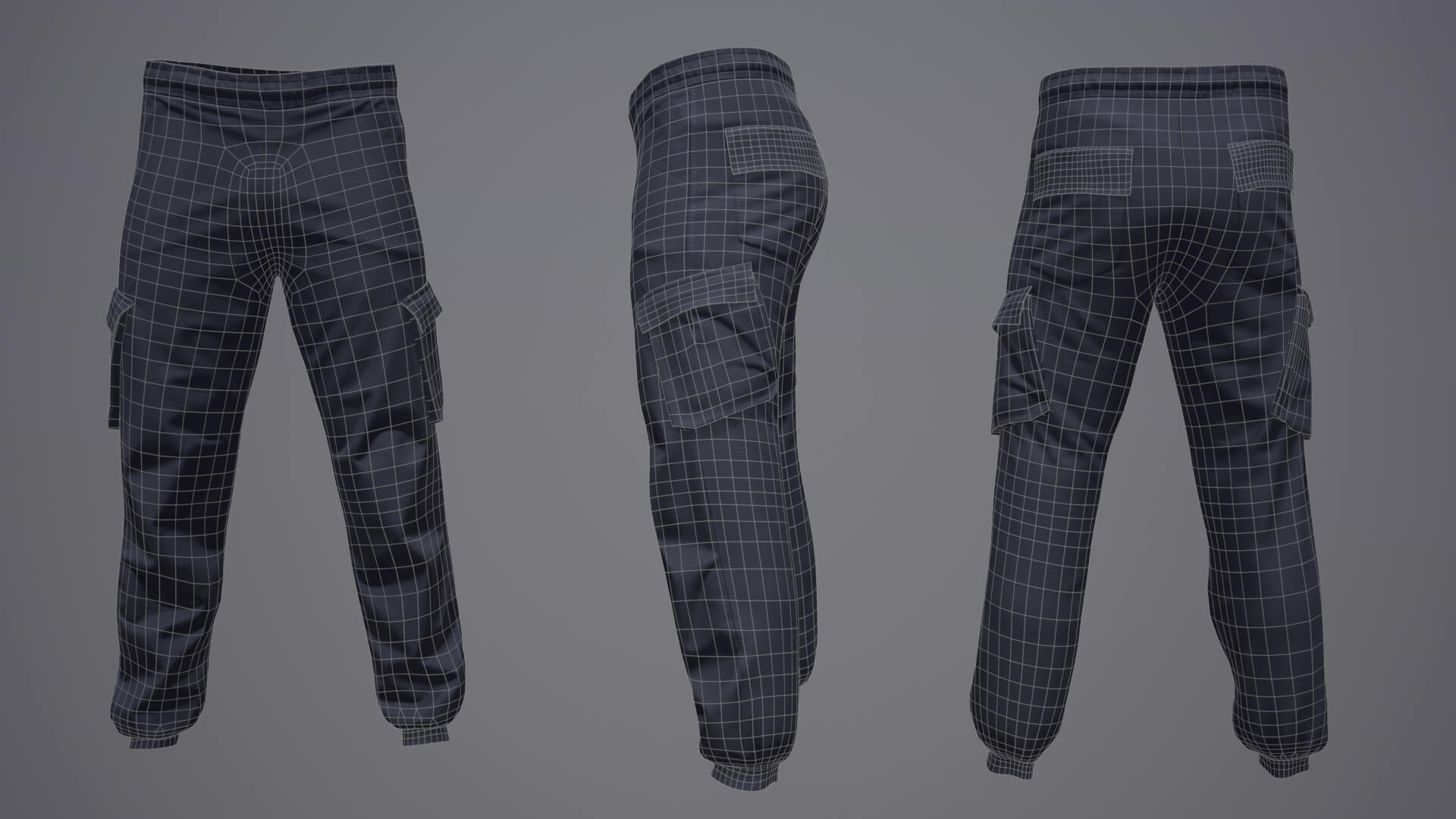Cargo Pants 01 - Game Ready 3D Model by Davlet