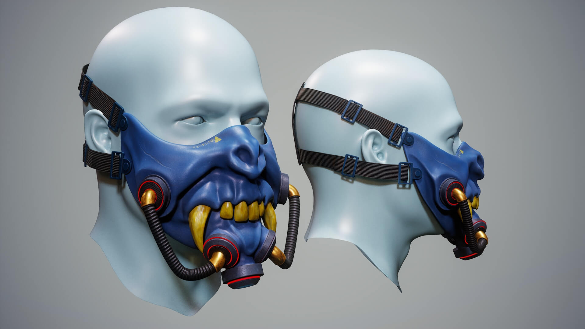Cyber Mask 01 - 3D Model by Davlet