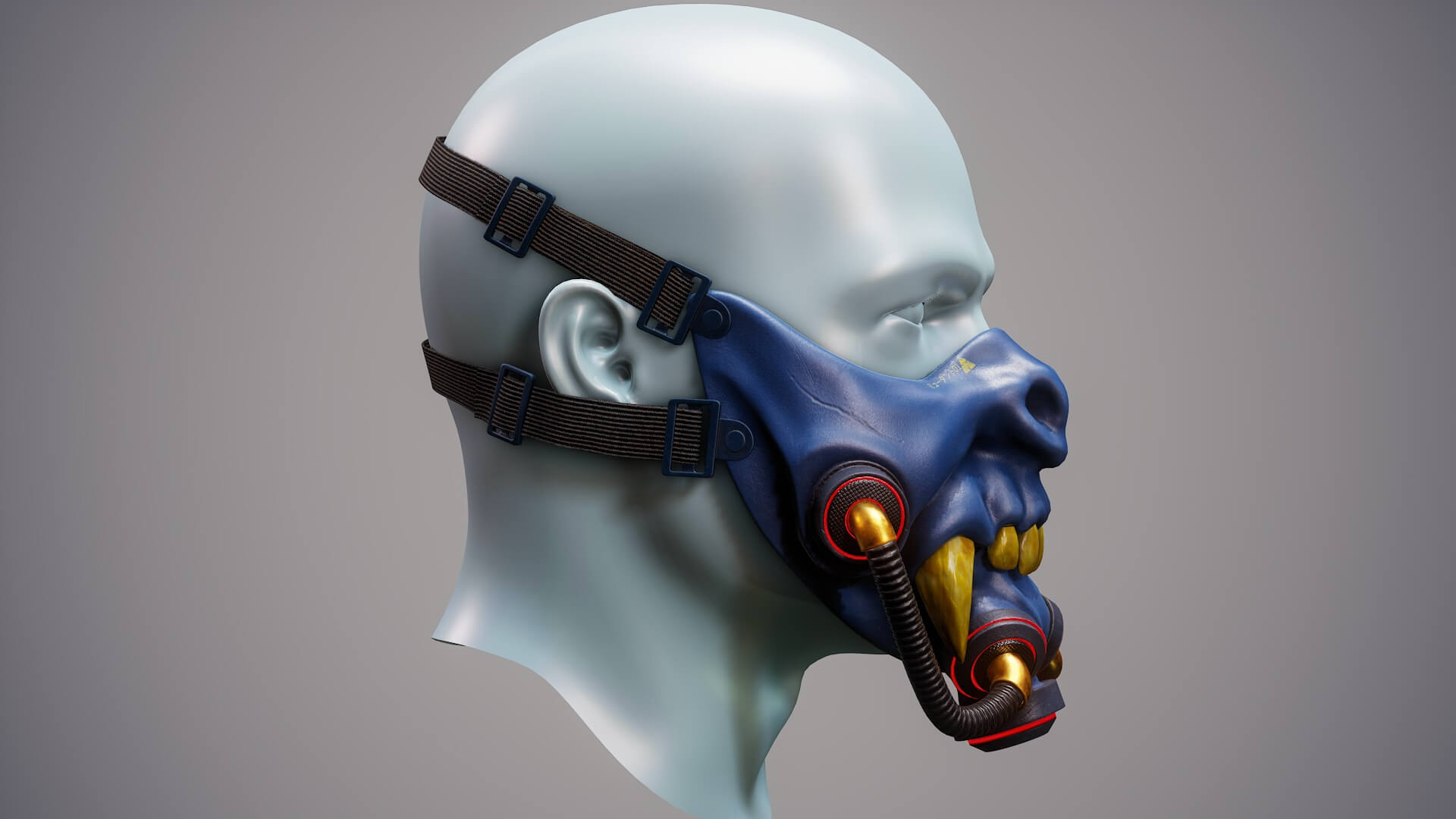 Cyber Mask 01 - 3D Model by Davlet