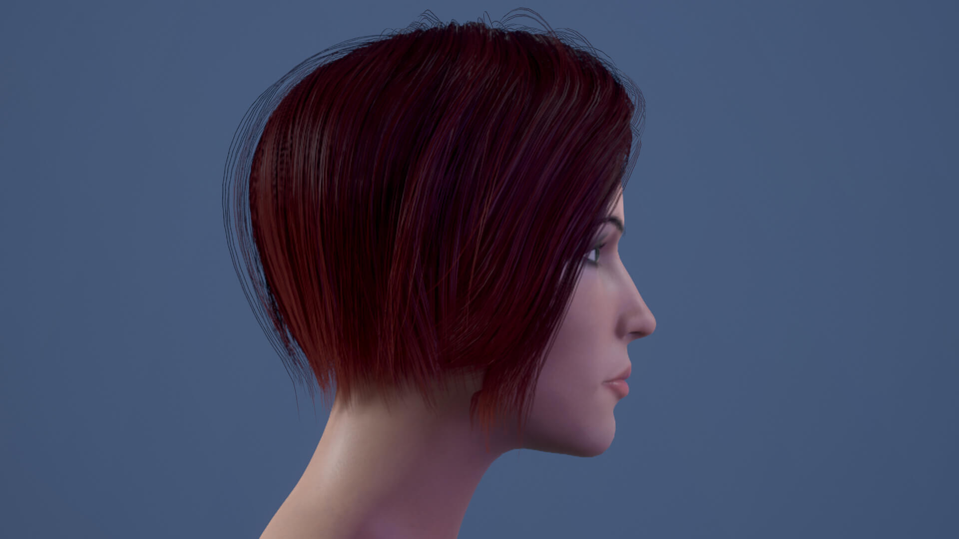 Female Head - Update 01 3D Model by Davlet