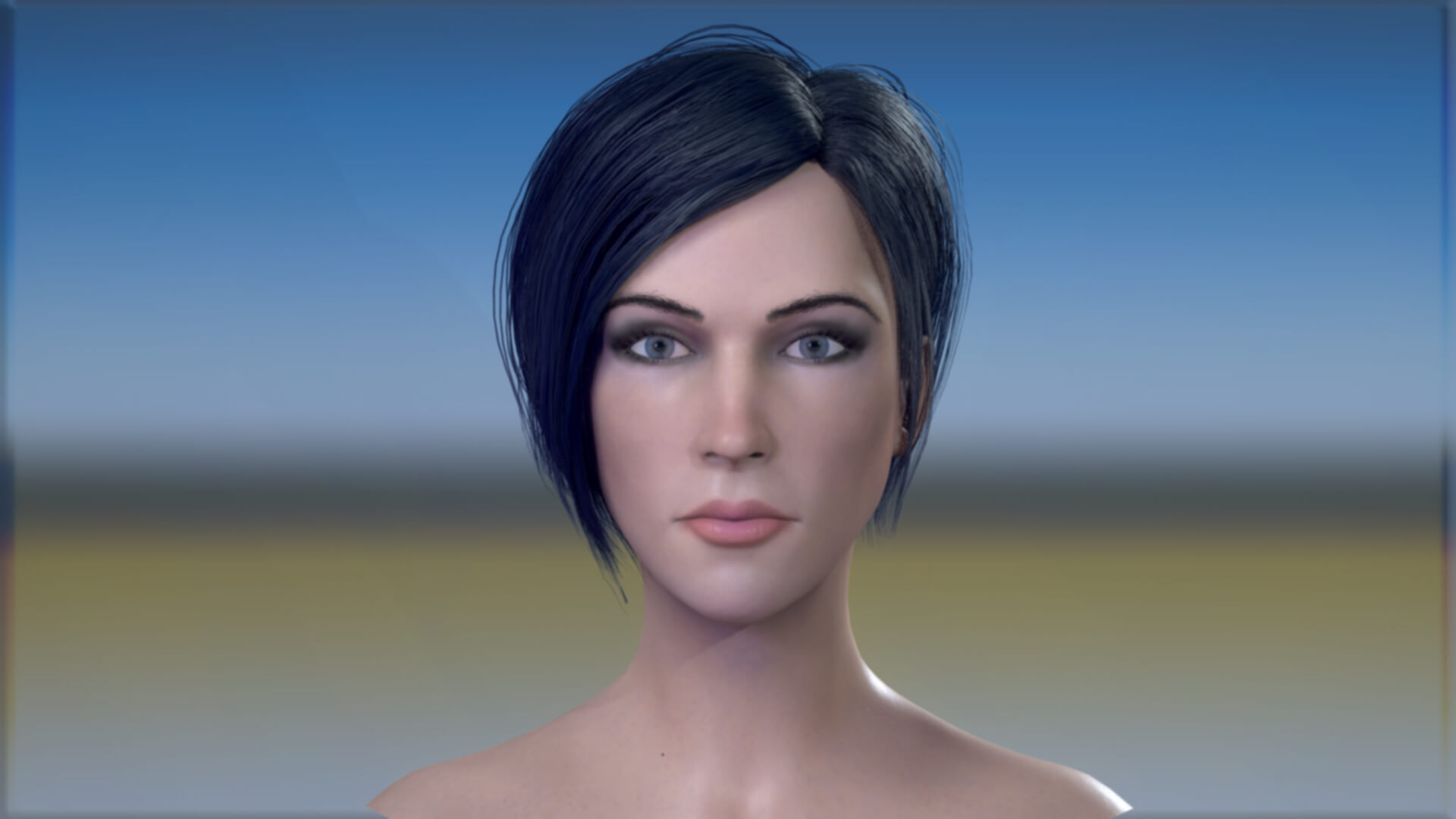 Female Head - Update 01 3D Model by Davlet