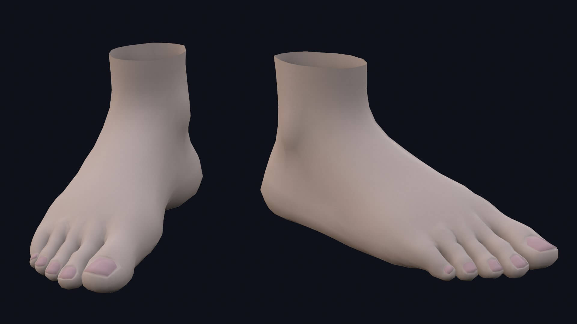 Character Feet - 3D Model by Davlet