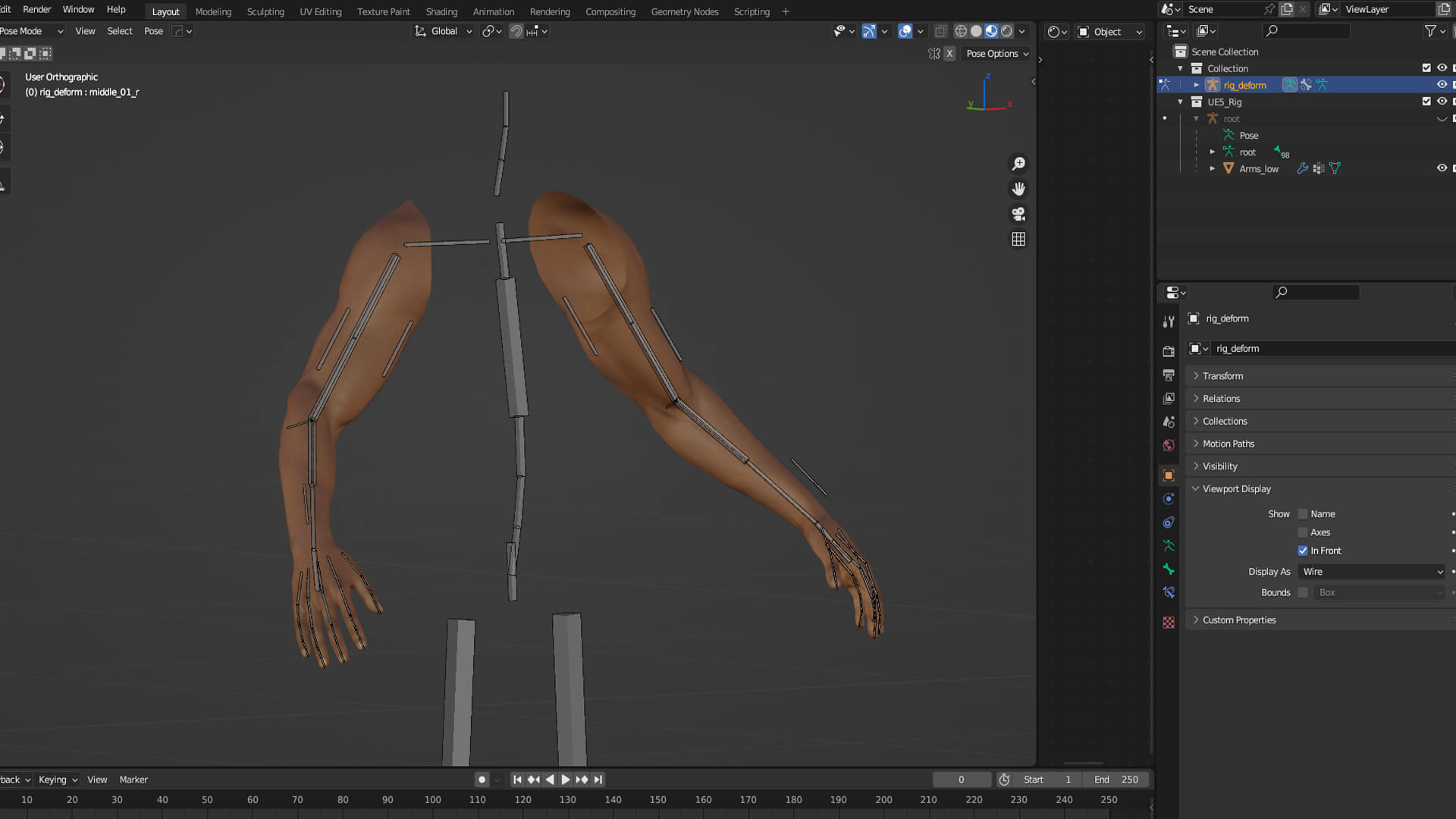 FPS Arms 02 Rigged - 3D Model by Davlet
