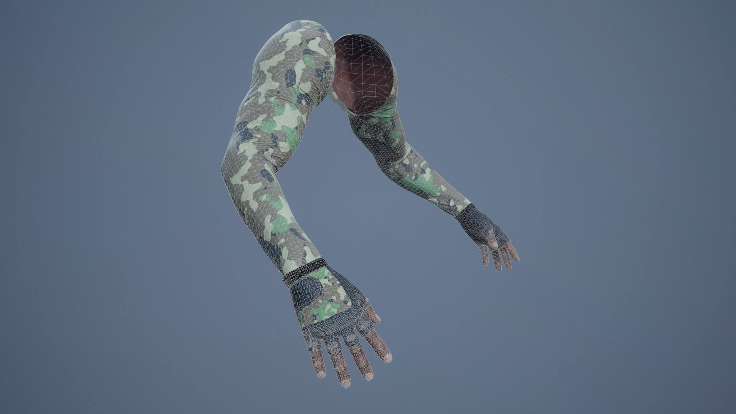 FPS First Person Arms - 01 B 3D Model by Davlet