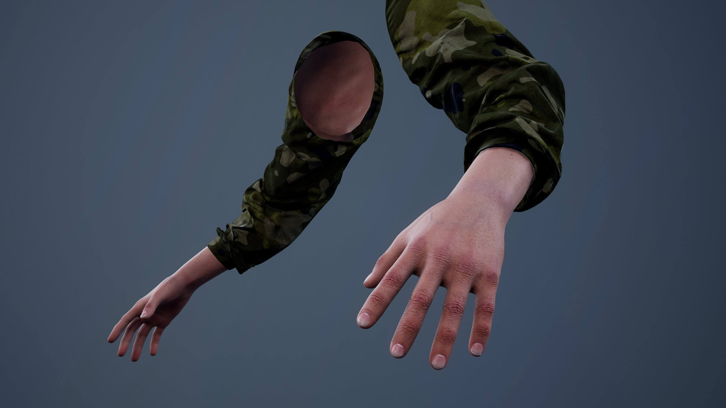 FPS First Person Arms - 03 3D Model by Davlet