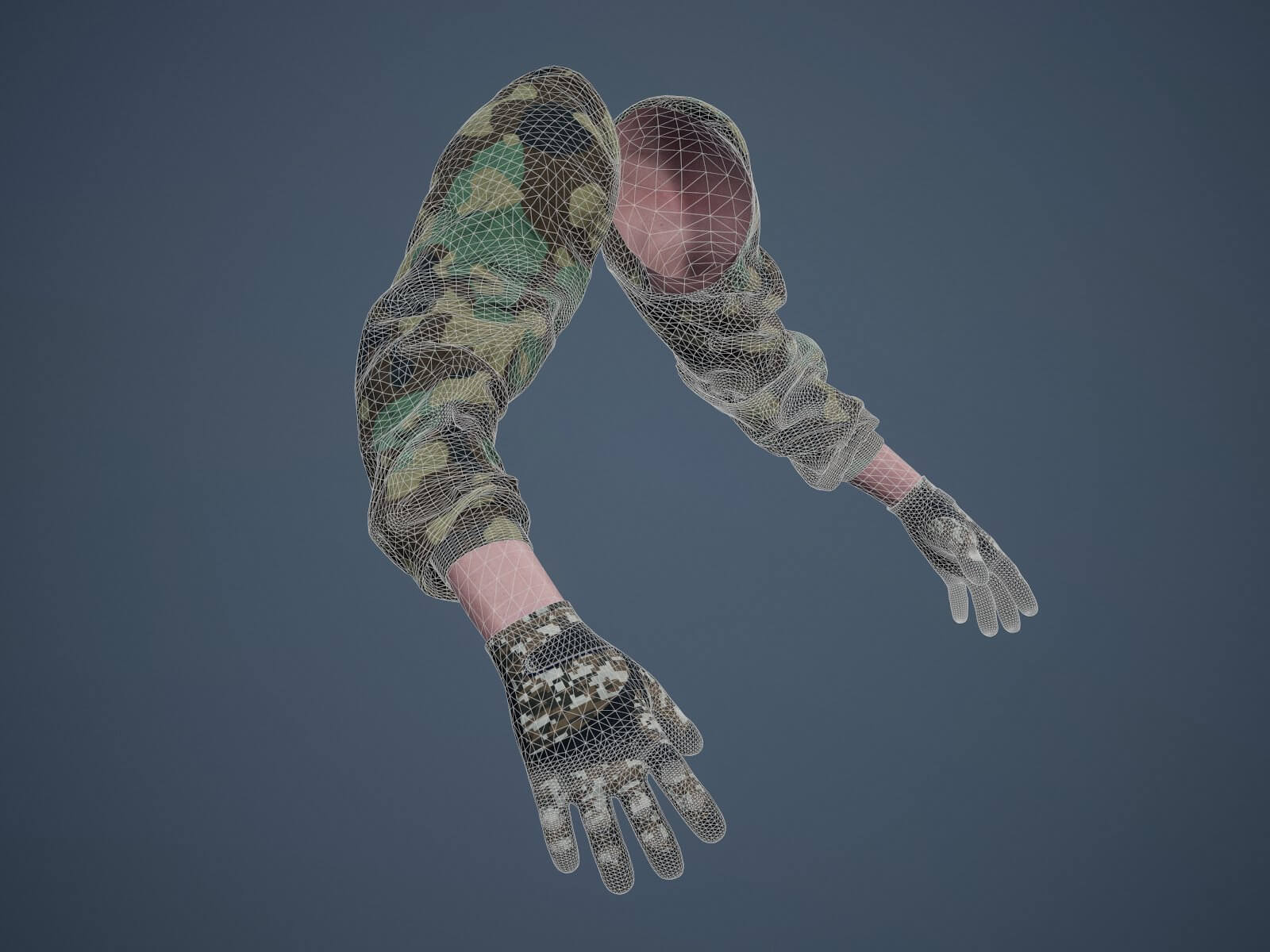 FPS First Person Arms - 03 3D Model by Davlet