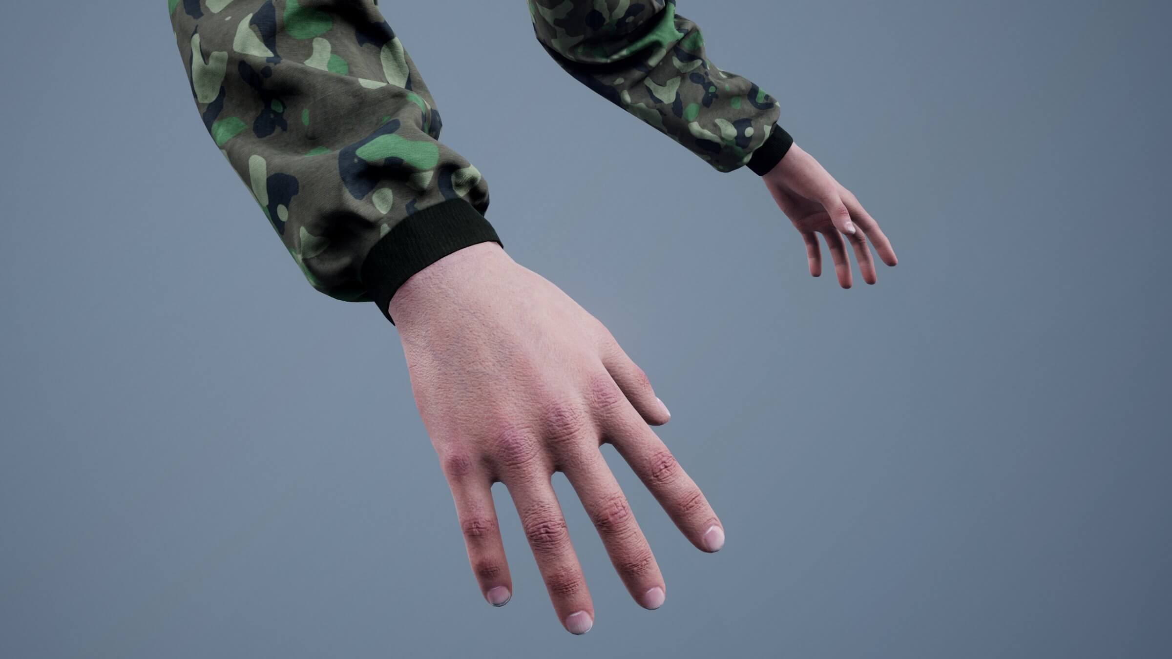 FPS First Person Arms - 04 3D Model by Davlet