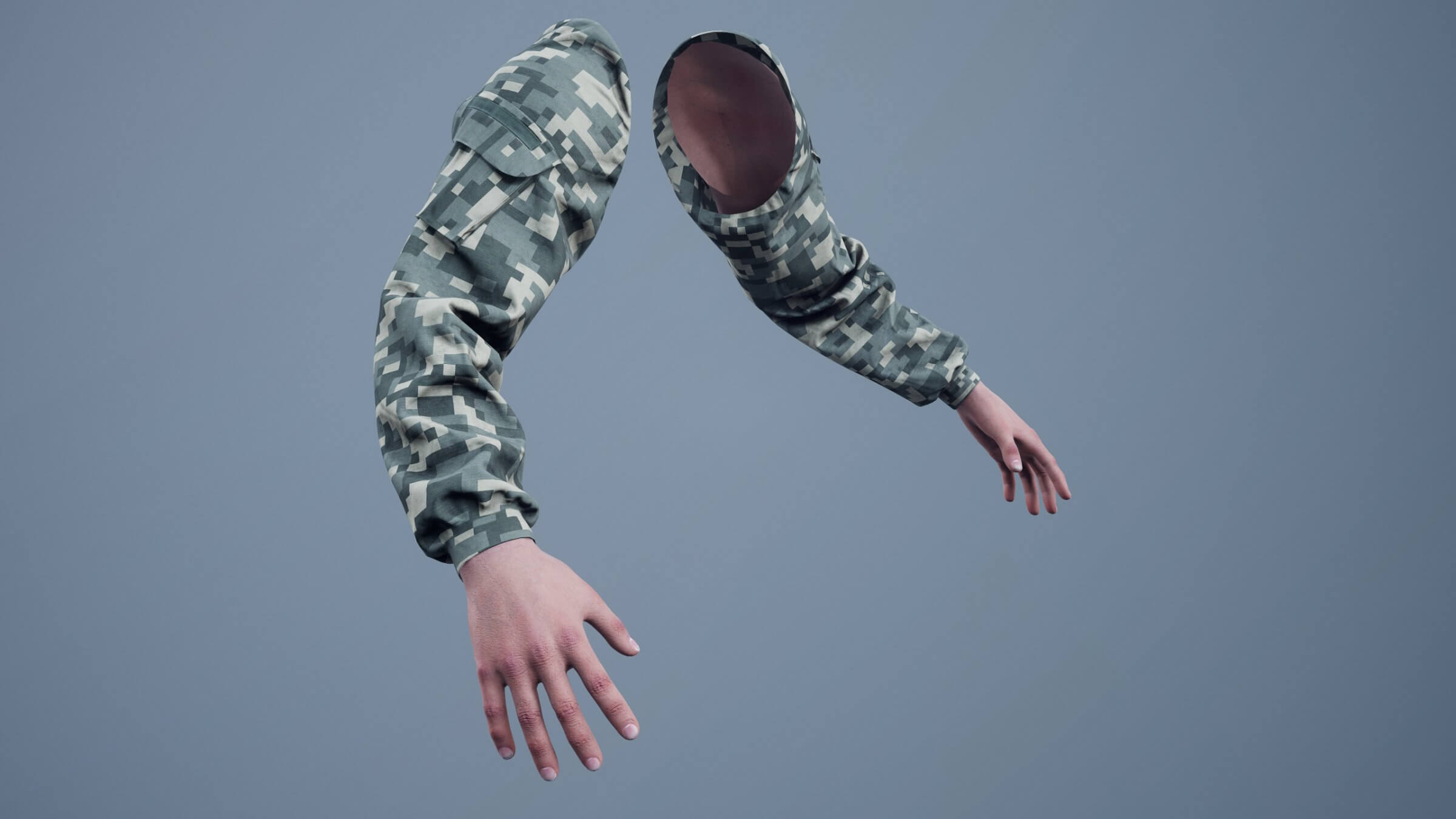 FPS First Person Arms - 04 3D Model by Davlet