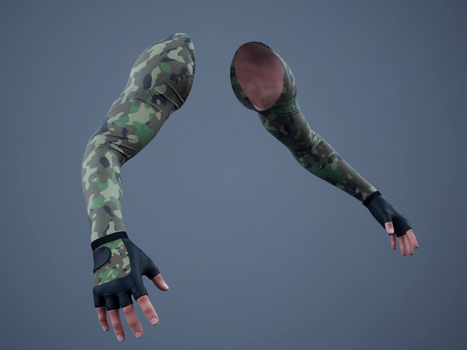 FPS First Person Arms - 01 - 3D Model by Davlet