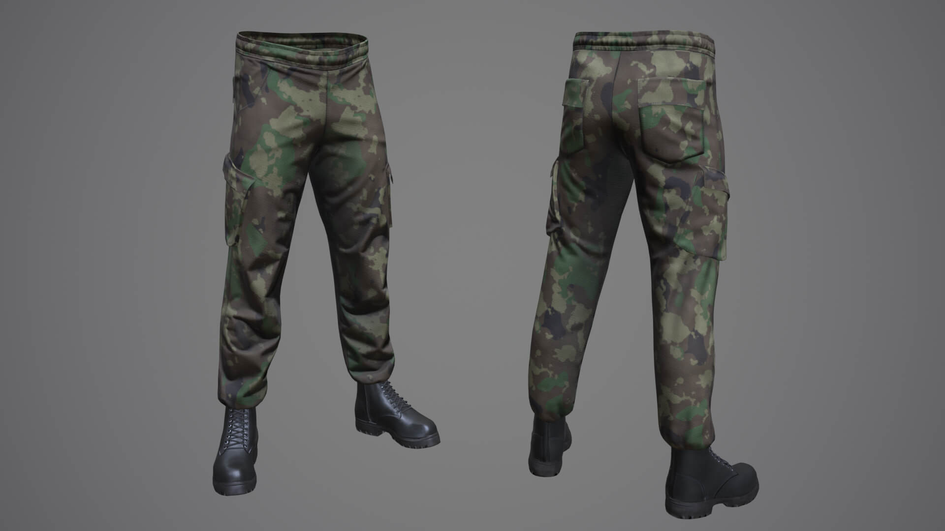 Military Style Clothes Pack 1A - 3D Model by Davlet